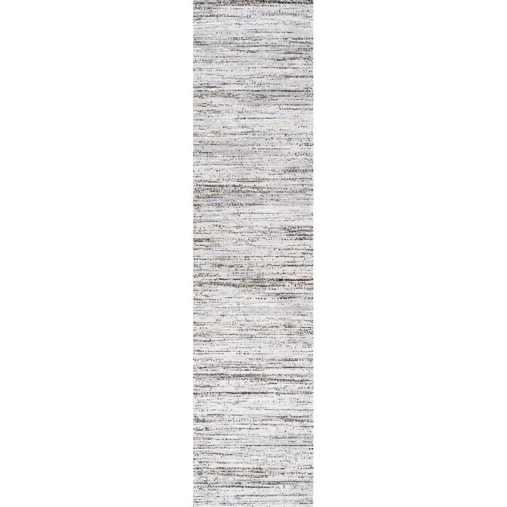 JONATHAN Y Slant Modern Strie' Area Rug 2 X 8 - Gray/Black - Walmart.com