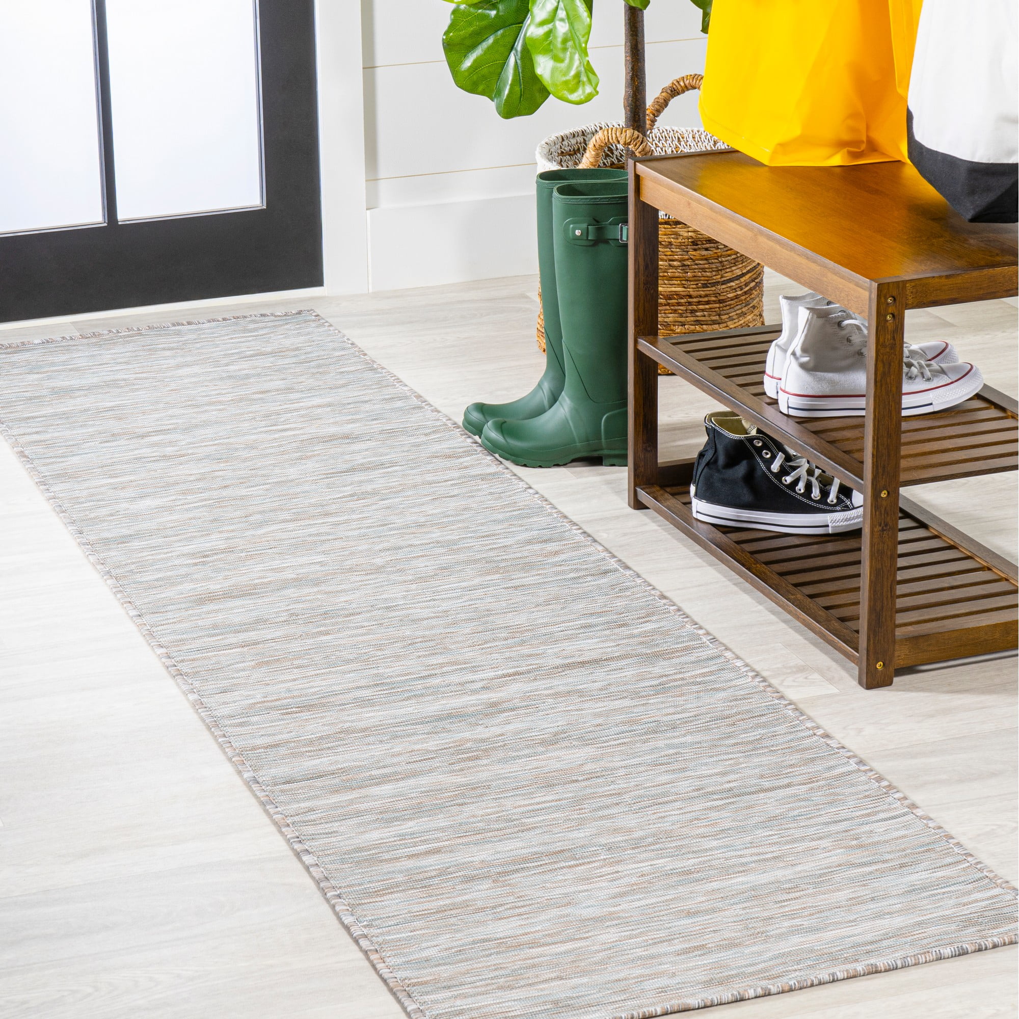 JONATHAN Y TUSCAN SUN 2 x 8 Runner Rug, Ethan Flatweave - Gray, TSN100A ...