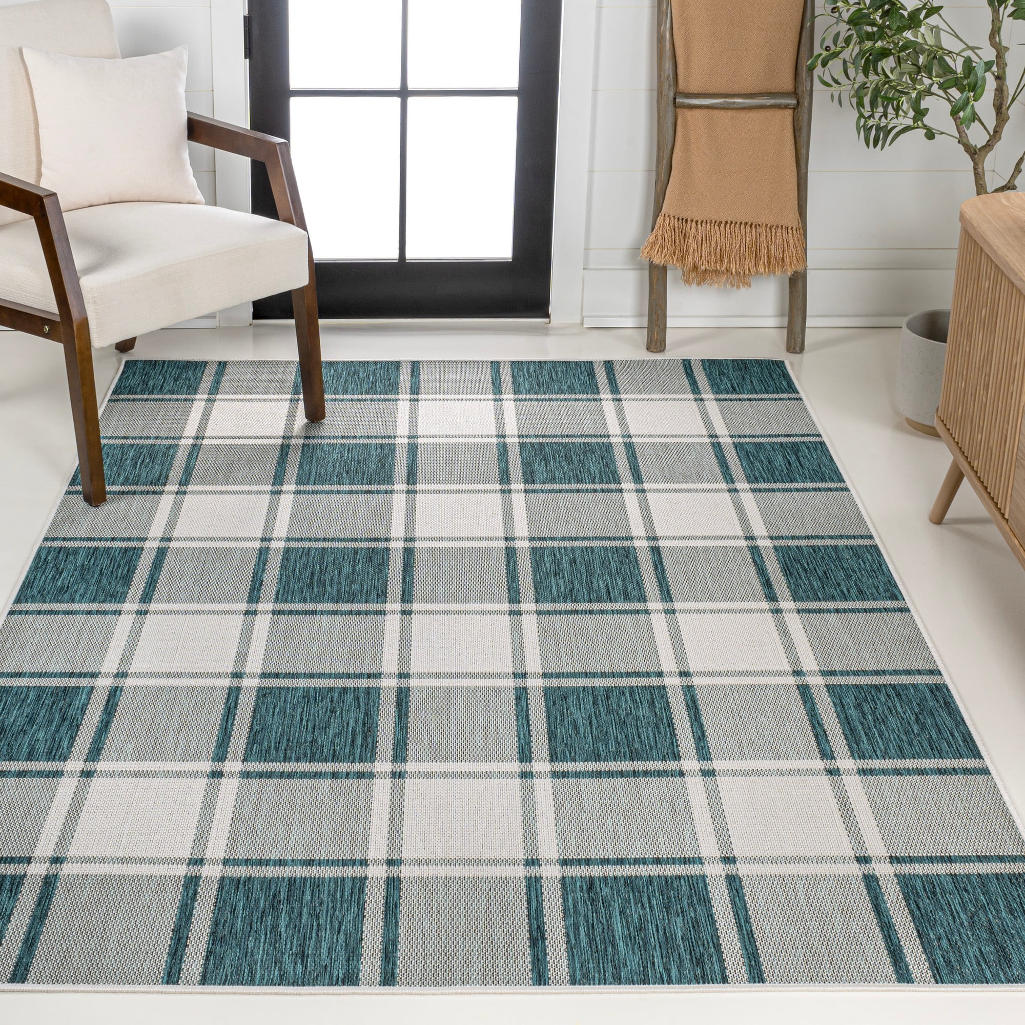 JONATHAN Y TSN203E-8 Sabine Traditional Farmhouse Bold Gingham ...
