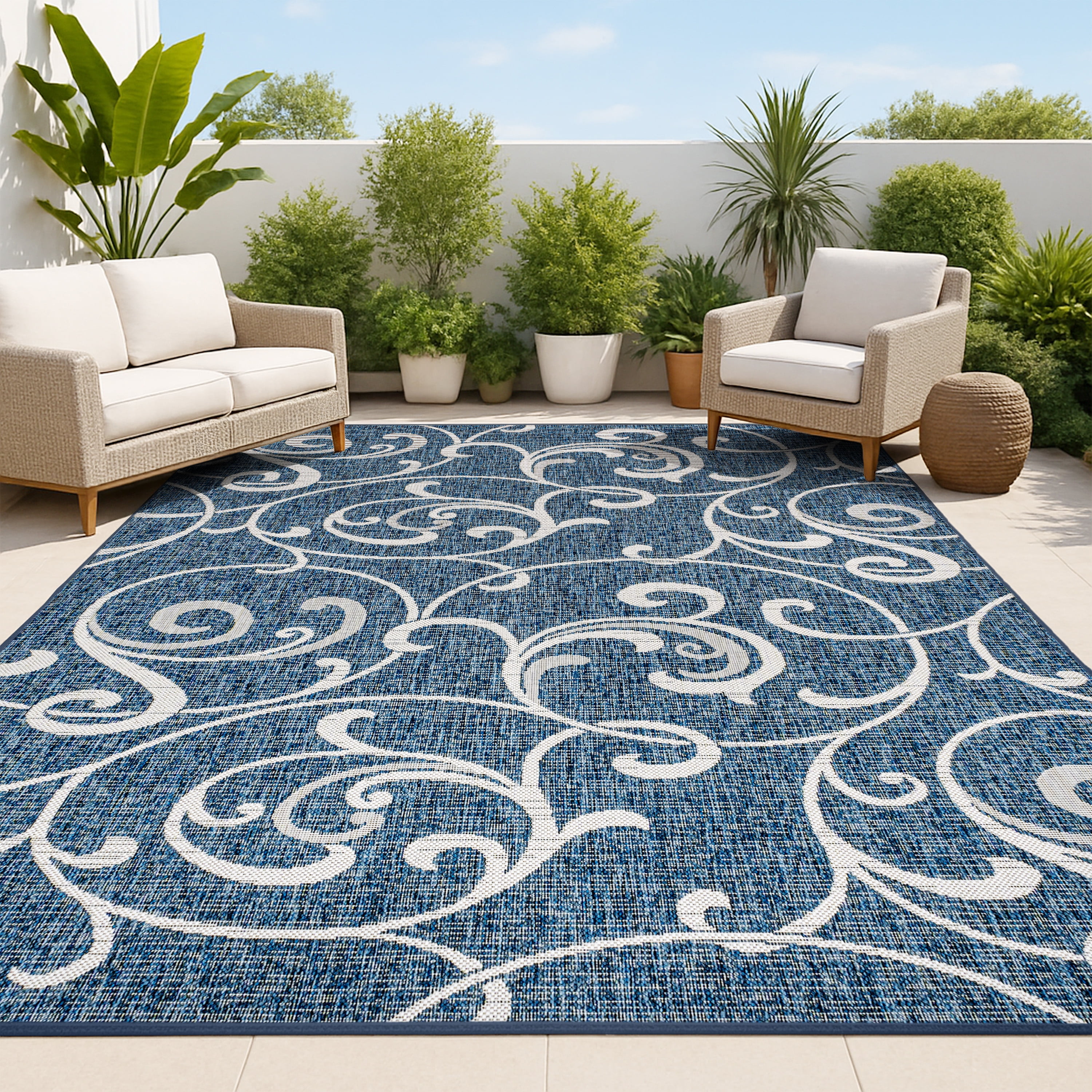 JONATHAN Y TUSCAN SUN 4 x 6 Area Rug, Maribel Traditional All-Over ...