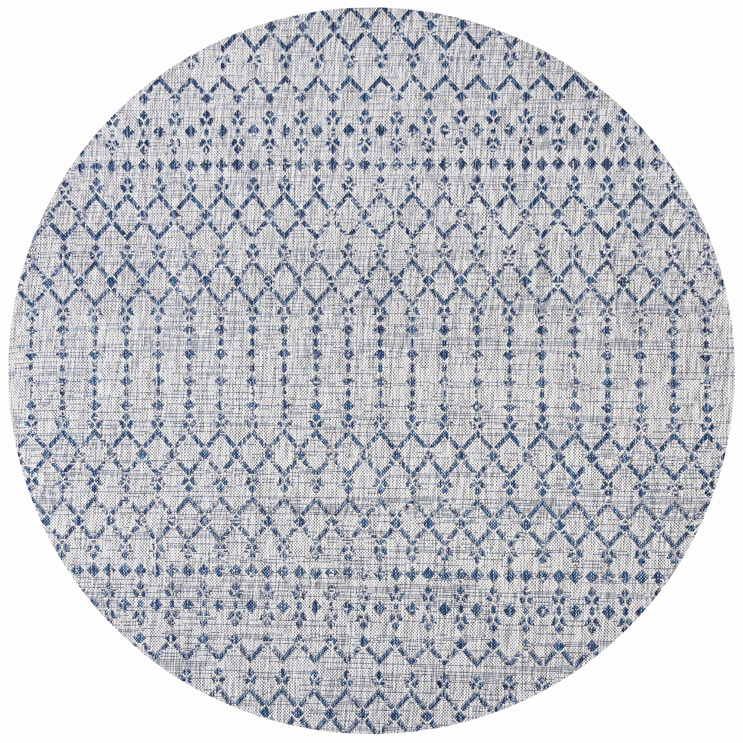 JONATHAN Y Trebol Moroccan Geometric Textured Weave Indoor/Outdoor Area ...