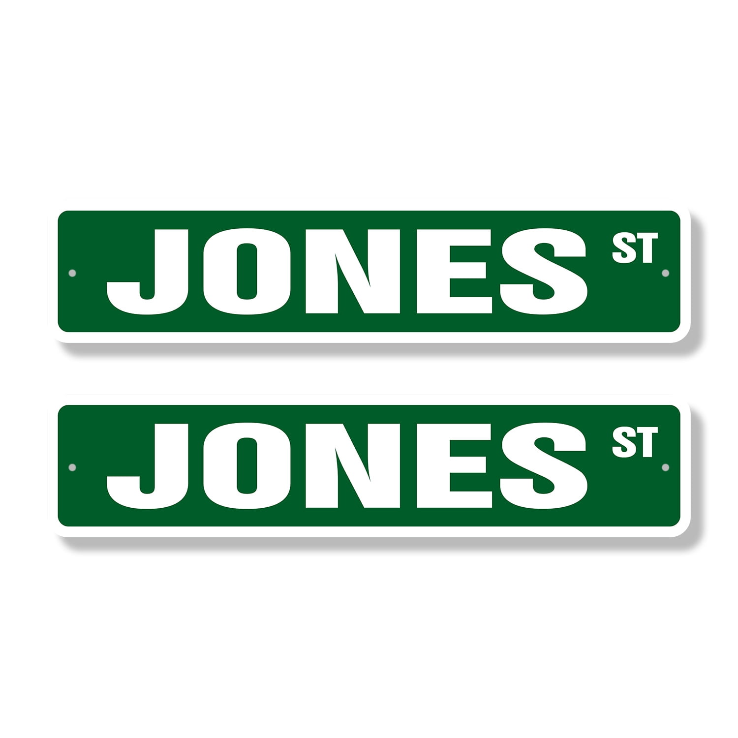 JONES Classic Street Sign (2 Pack) Childrens Name Room Sign Road Sign ...