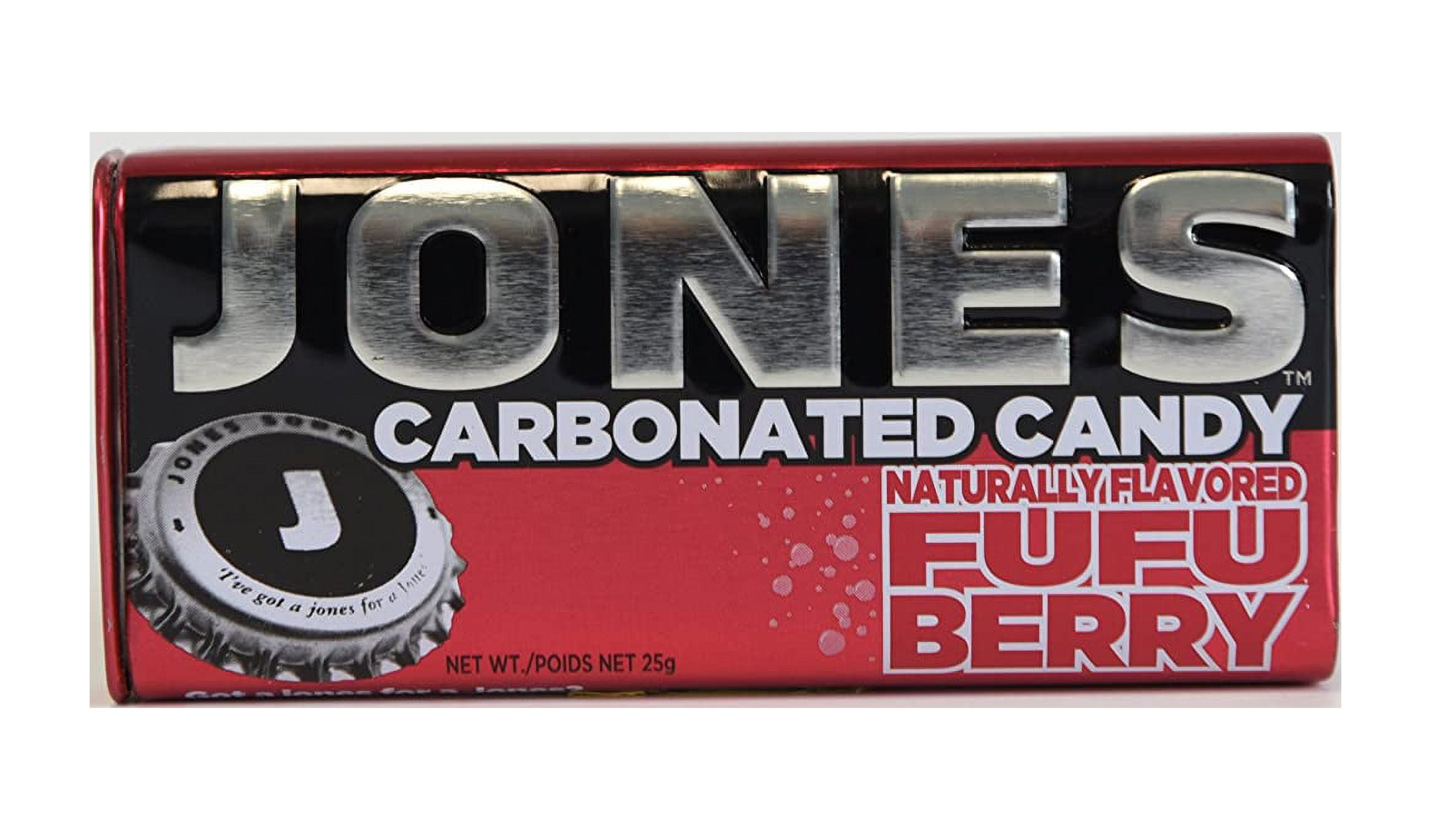 JONES Soda Carbonated Candy, Fufu Berry, Pack of 8 - Walmart.com
