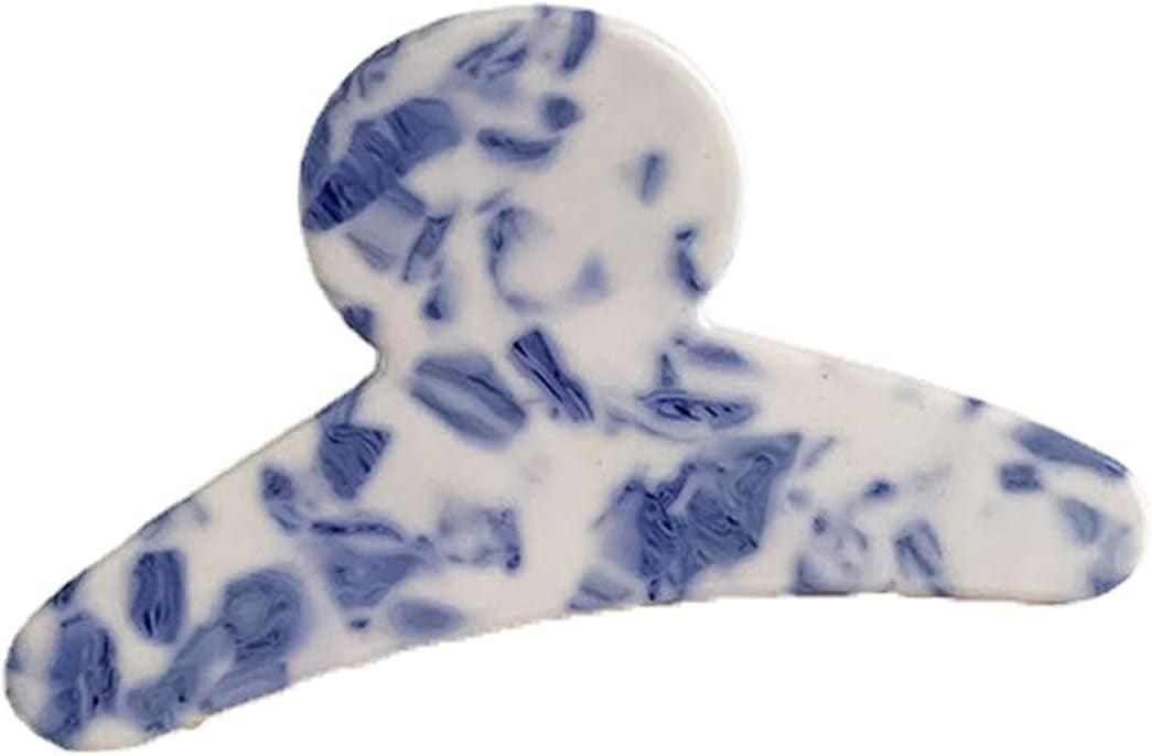 JONJUMP Chinese Style Blue and White Porcelain Woman Hair Claw Retro ...