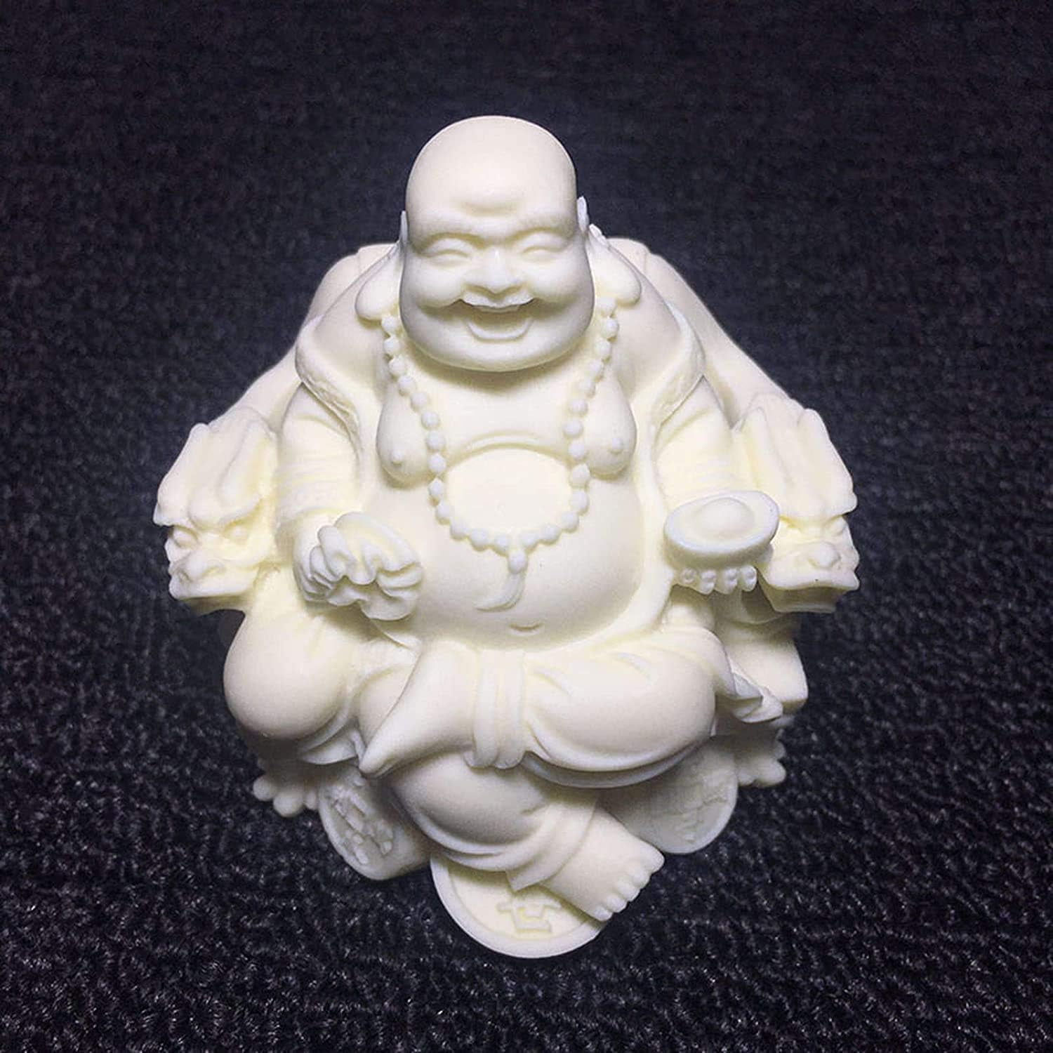 JONJUMP Sitting position Laughing Buddha statue,Fortune Dragon Chair ...