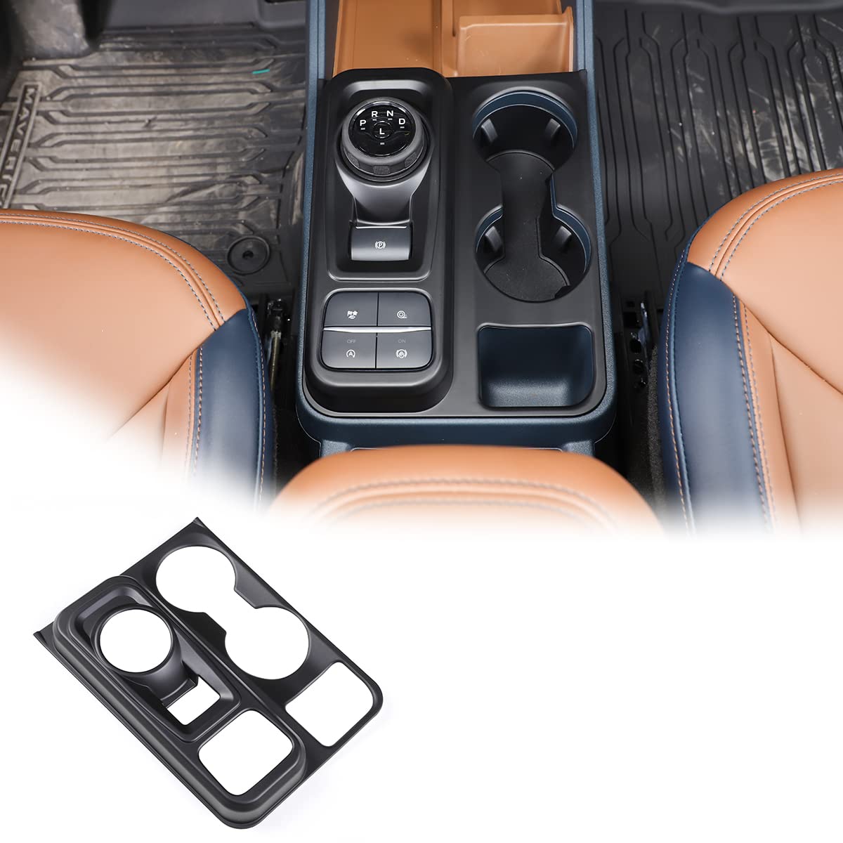 JONKOKO ABS Car Interior MMF7 Gear Shift Frame Trim Sticker for Ford ...