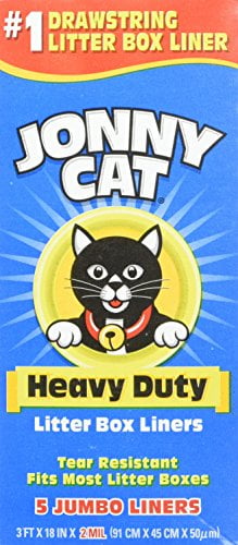 JONNY CAT Cat Litter Box Liners 5 / Box (3 Pack) - Walmart.com