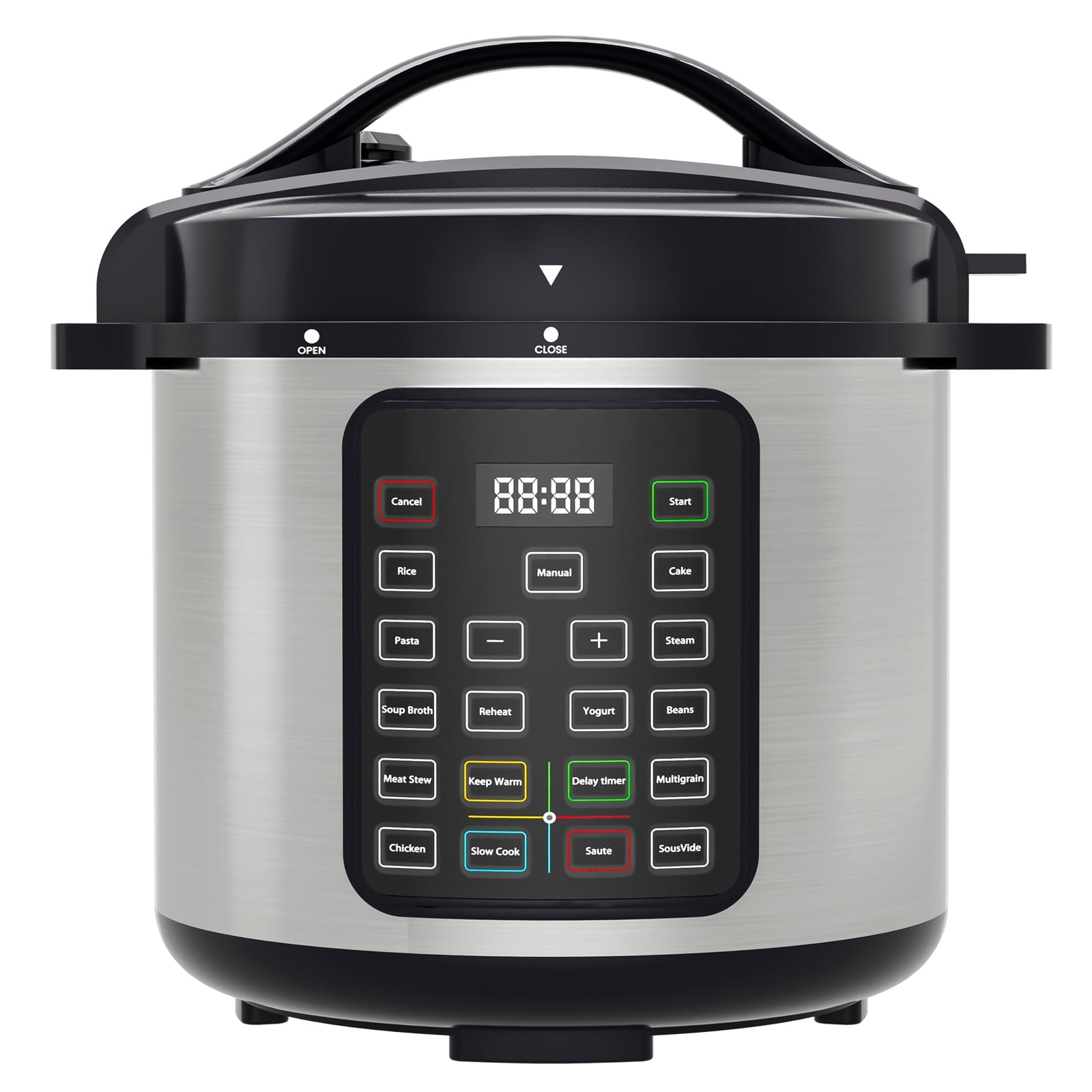 JONPONY 16-in-1 Electric Pressure Cooker 8 Quart Stainless Steel Multi ...