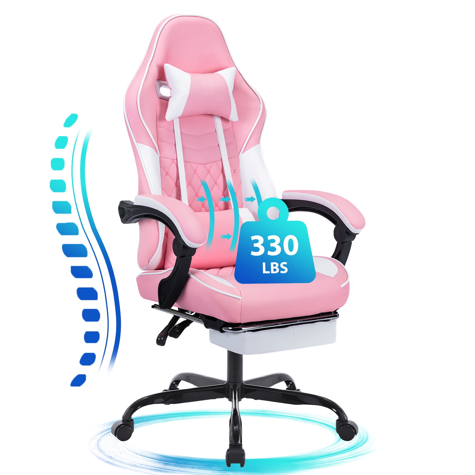 JONPONY Ergonomic Video Gamer Chairs,Computer Gaming Chairs with ...