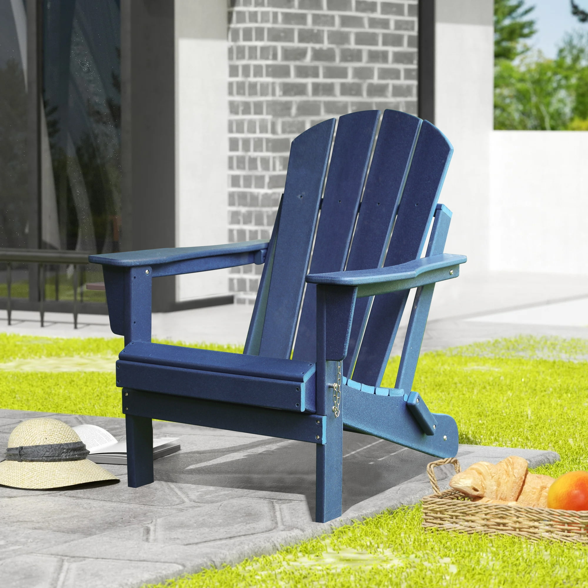 JONPONY Folding Adirondack Chair, Relaxing Stackable Arm Rest Ergonomic ...