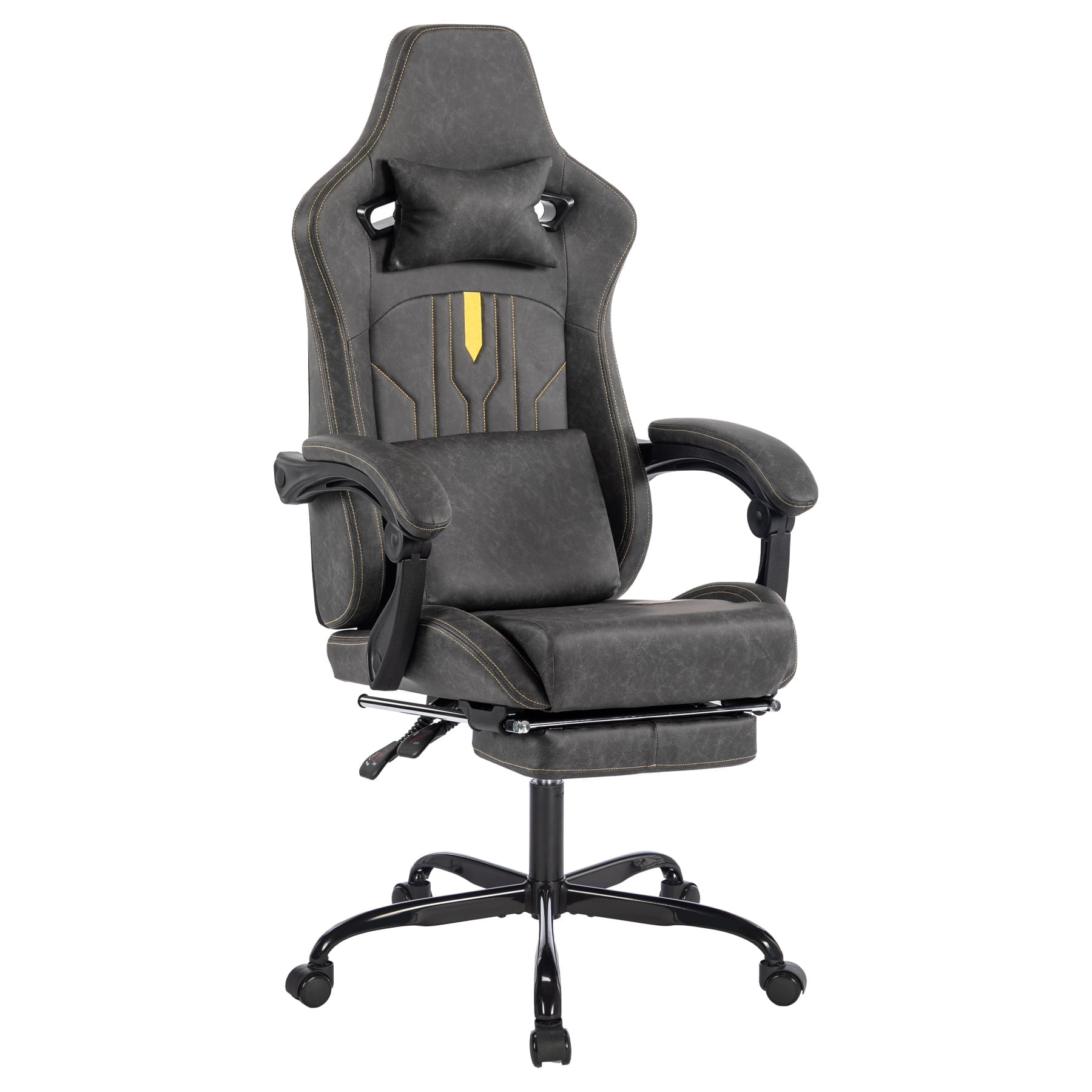 JONPONY Gaming Chair, Video Game Chair with Comfortable Lumbar Support ...