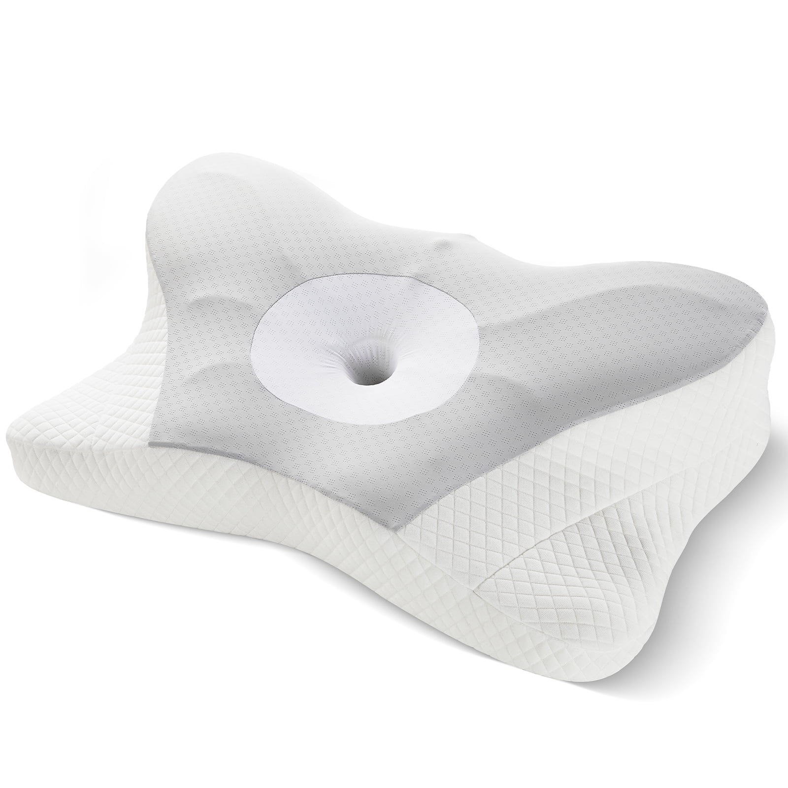 JONPONY Memory Foam Cervical Neck Pillow, Ergonomic Contour Design for ...