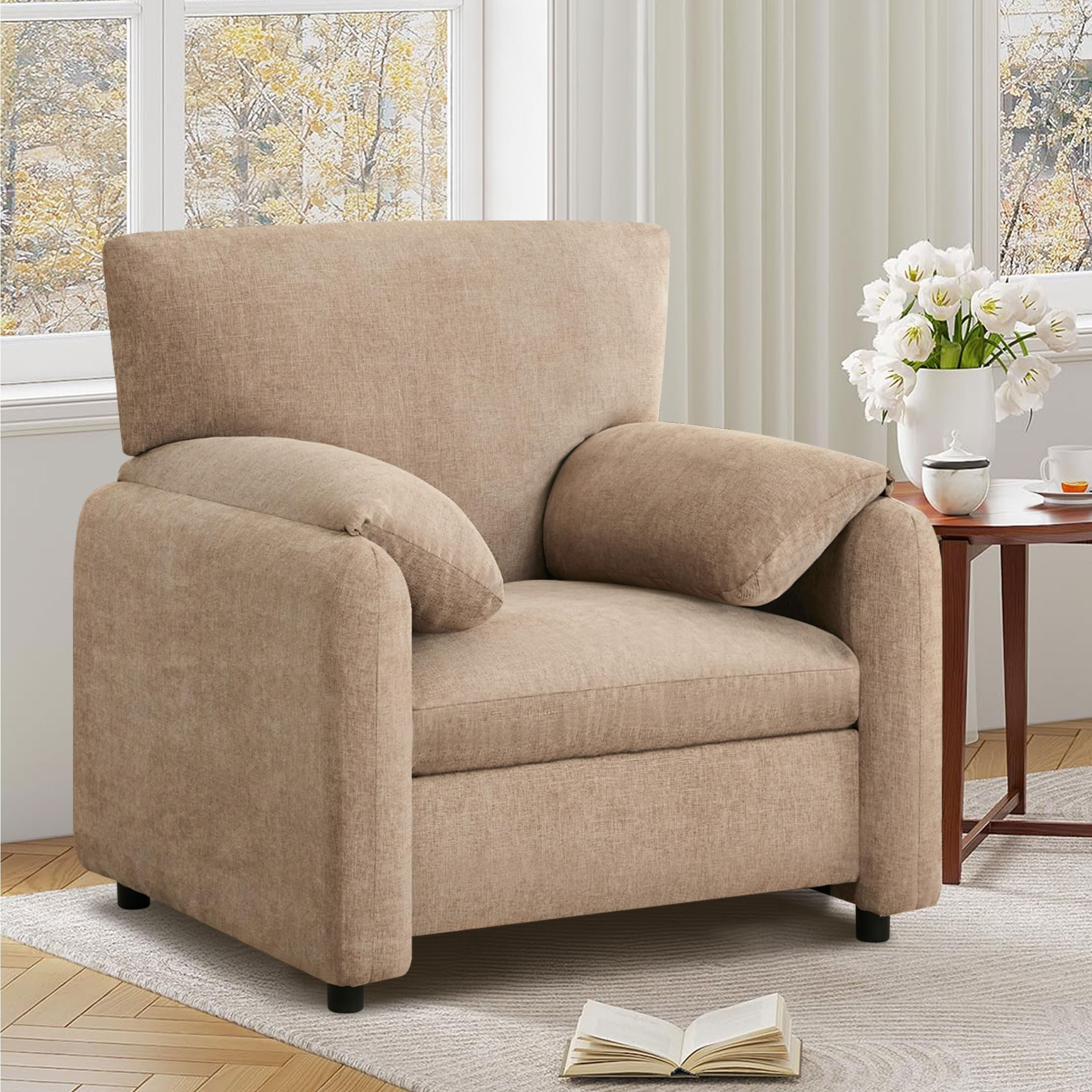 JONPONY Recliner Chair with Massage, Heat, USB Charger, 2 Cup Holders ...