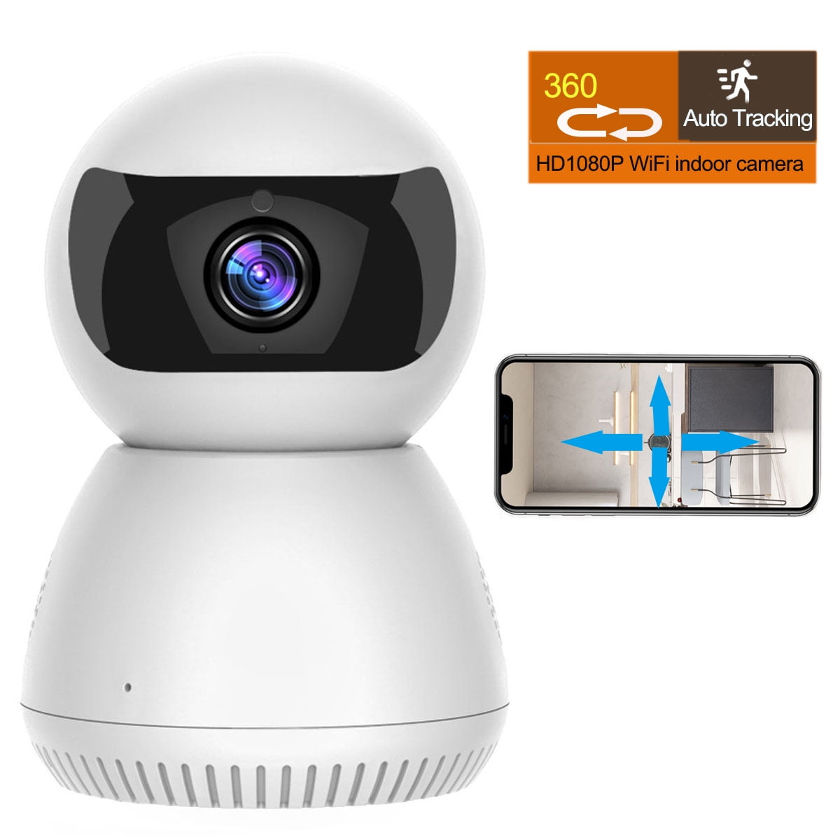 JOOAN Security Camera Indoor HD1080P[Rotation type& Cellphone Remote ...