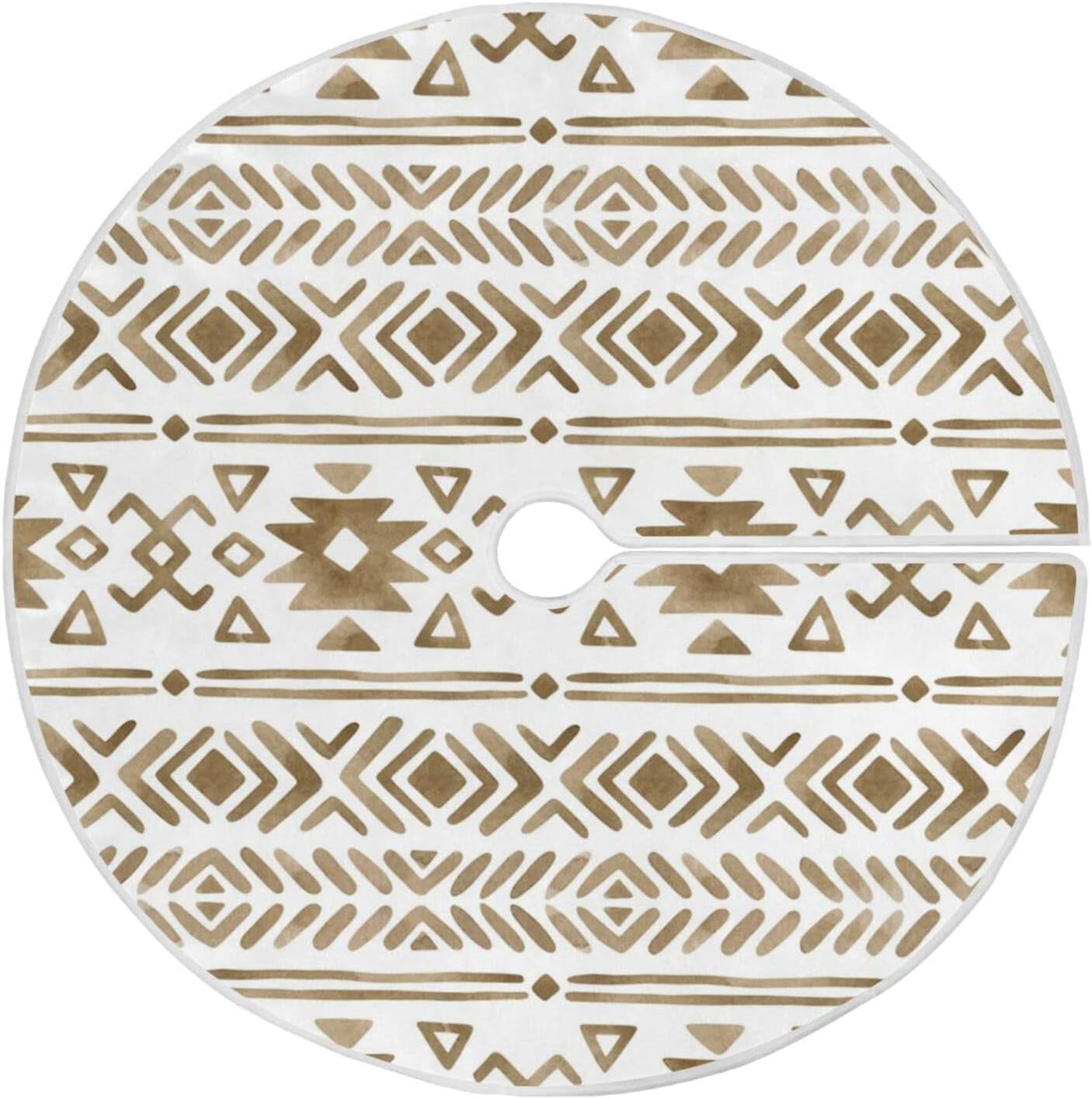 JOOCAR Aztec Christmas Tree Skirt, 36 Inches Large Tree Mat Xmas ...