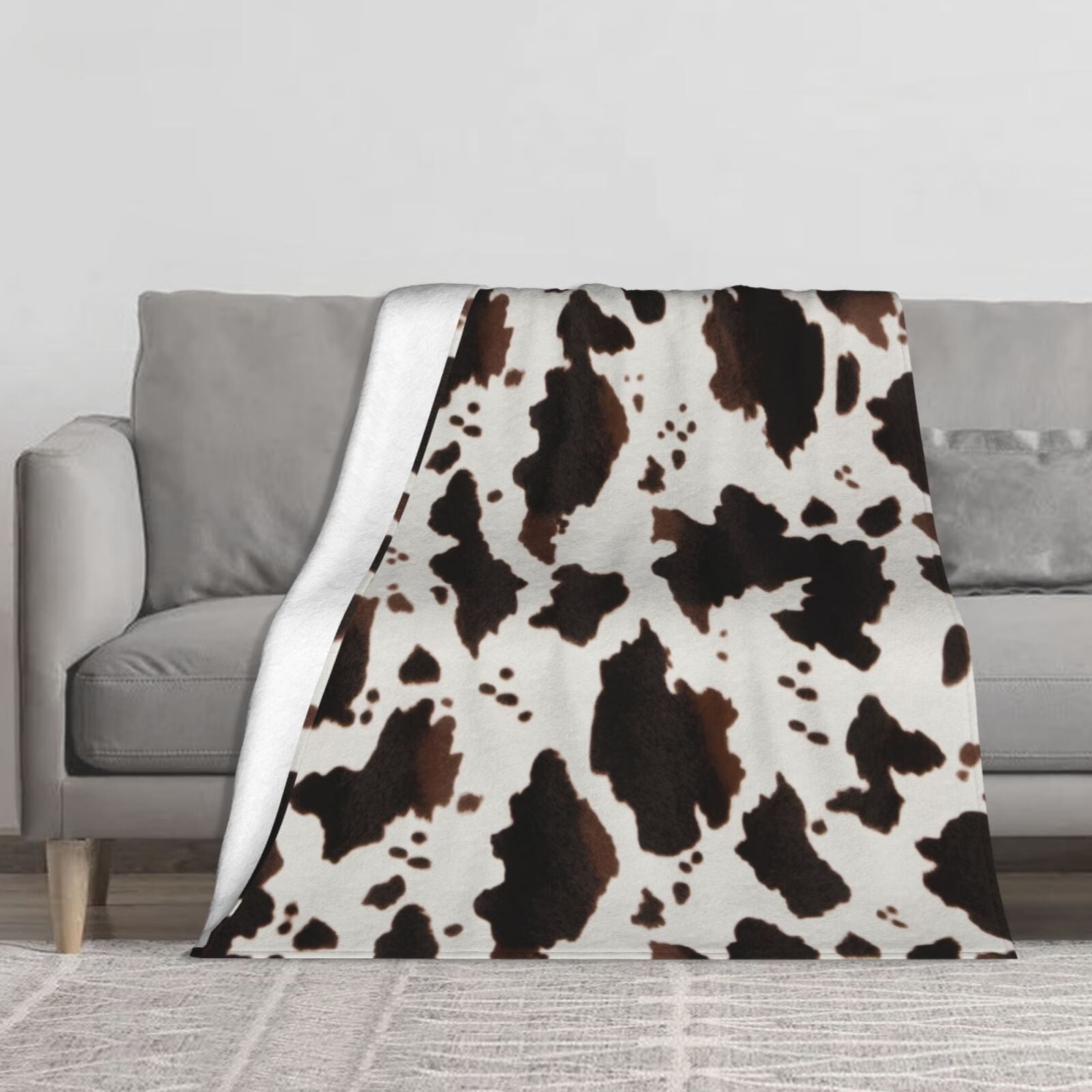 JOOCAR Cow Print Blanket - Soft Fleece Kids Blanket Throw with Cow ...