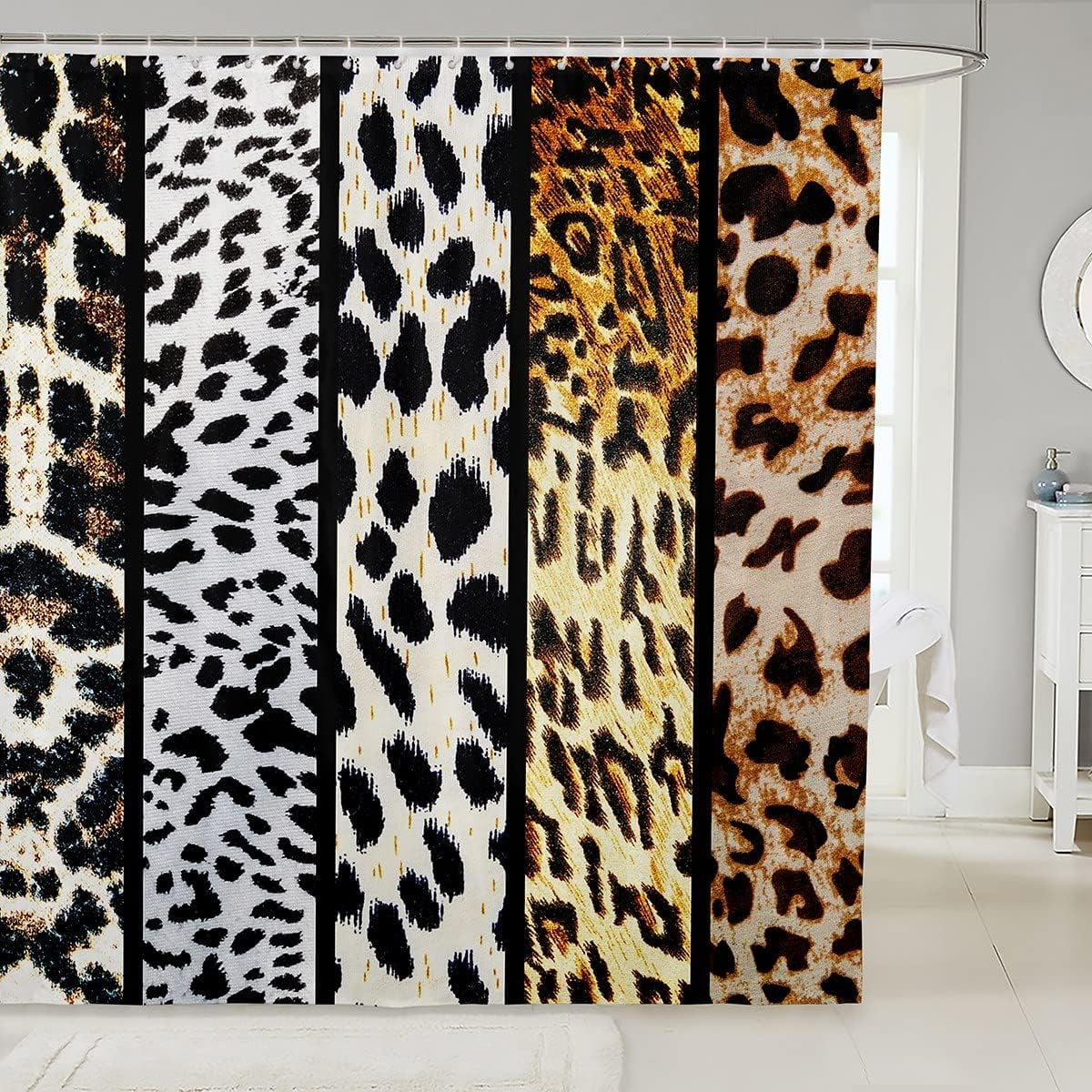 JOOCAR Print Kids Shower Curtains,Cheetah Abstract Animals Skin Texture ...