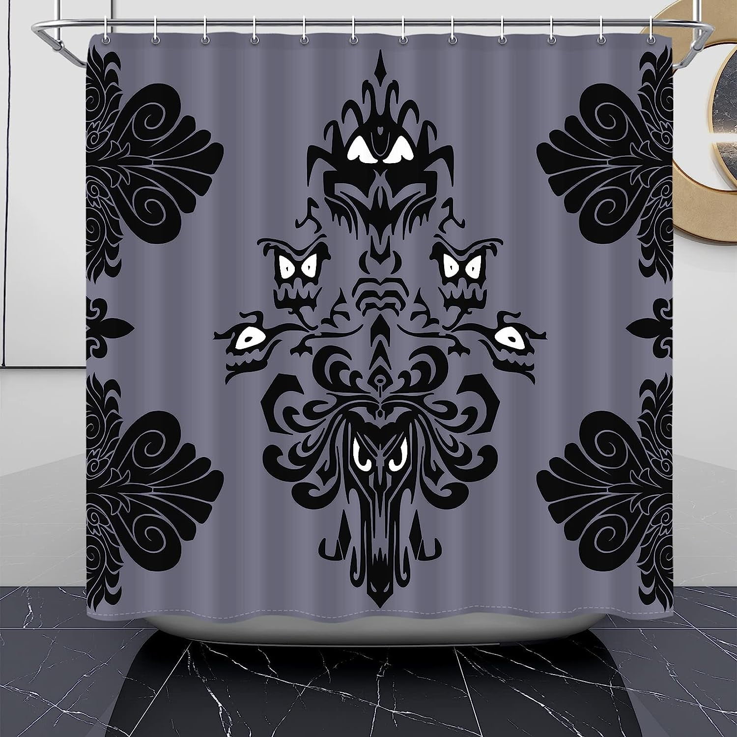 JOOCAR Spooky Haunted Mansion Halloween Polyester Shower Curtain for ...