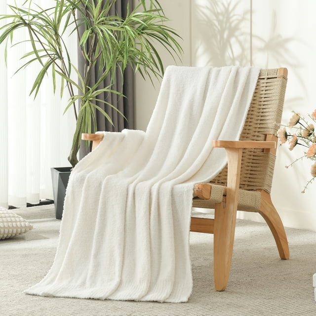 "JOOJA Extra Large Stretchy Knit Throw Blanket, Super Soft Cozy for Bed ...