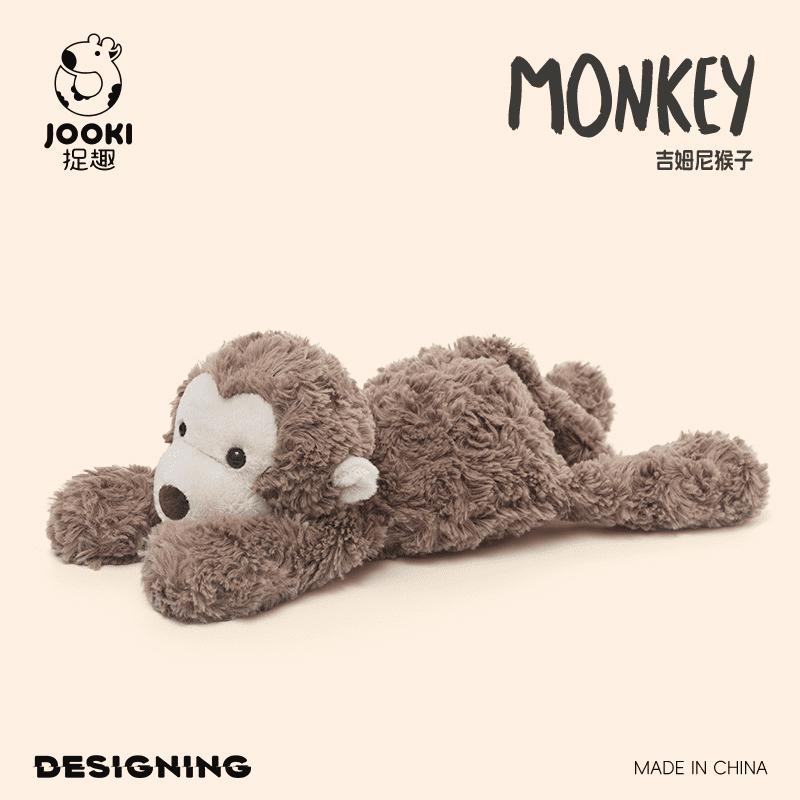 JOOKI Jimny Series Plush Toys - Cute Monkey Plush, Simulated Animals ...