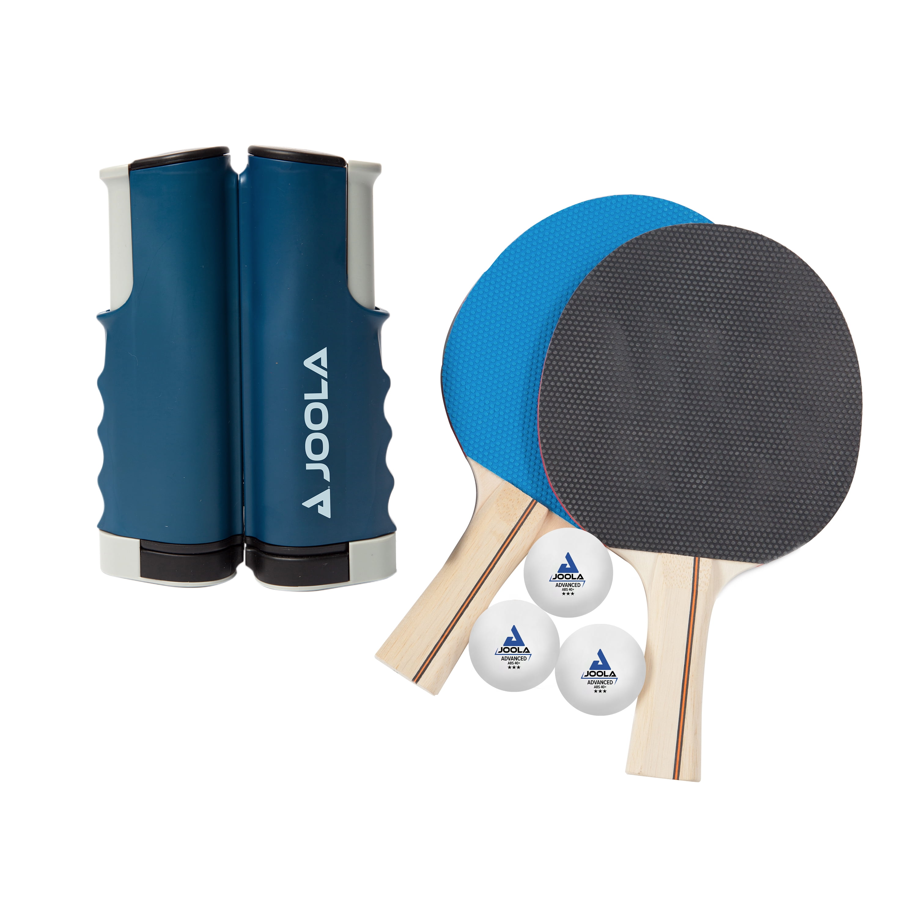 JOOLA Essentials 2-Player Table Tennis Set with Net, 2 Rackets, 3 Three ...