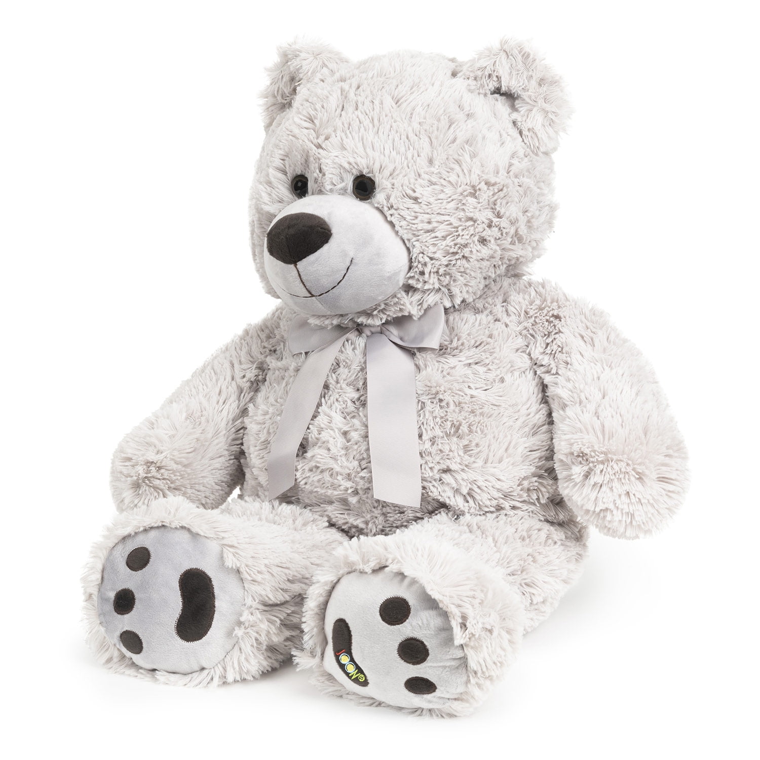 Free Shipping! JOON Big Teddy Bear - Fluffy Faux Fur, Ribbon & Bow ...