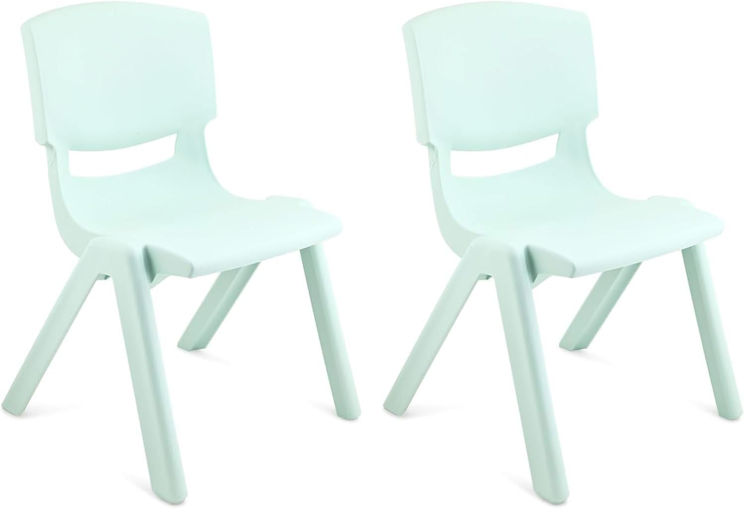 JOON Stackable Plastic Kids Learning Chairs, (2-Pack), 20.5x12.75X11 ...