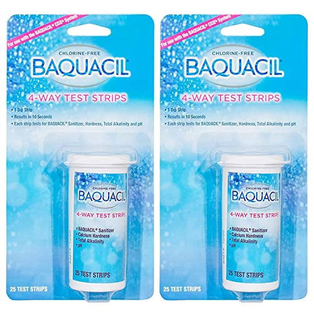 Baquacil 4 Way Test Strips (25 count) (2 Pack) - Walmart.com