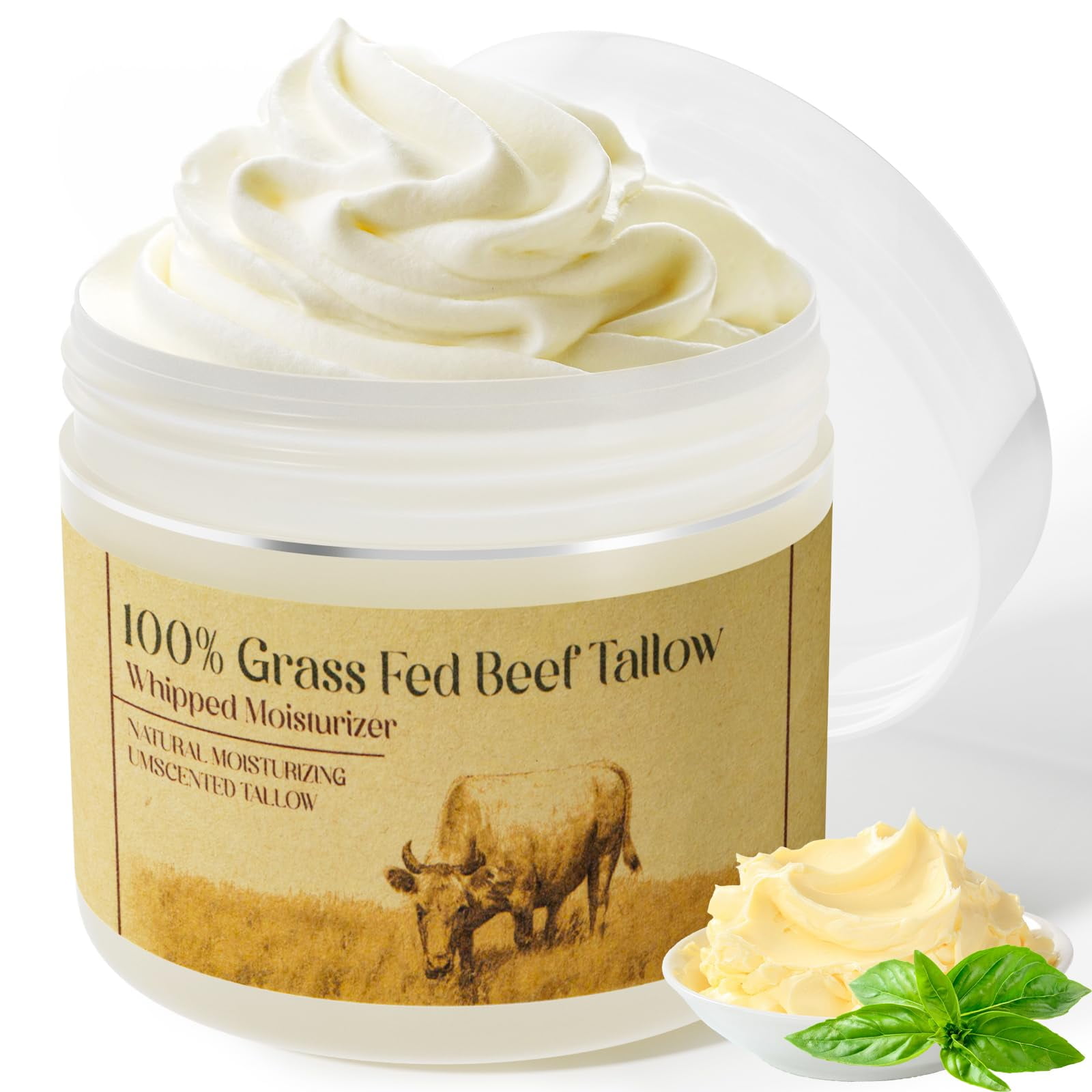 JOPOON Beef Tallow for Skin, Tallow Face Moisturizer, Beef Tallow ...
