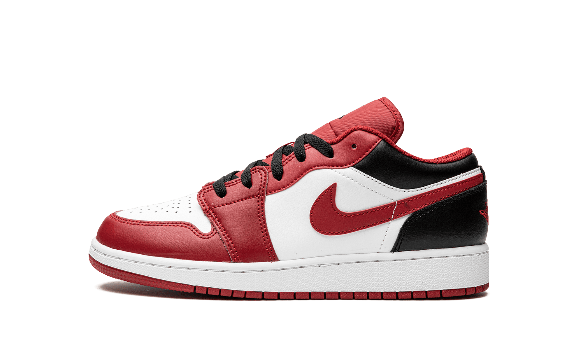 JORDAN GRADE SCHOOL Air Jordan 1 Low GS "Reverse Black Toe" 553560 163 ...