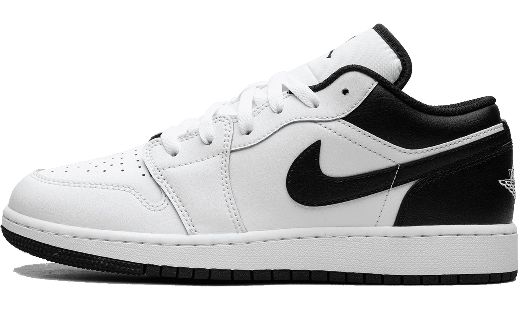 JORDAN GRADE SCHOOL Air Jordan 1 Low GS "WHITE BLACK" 553560 132 from ...