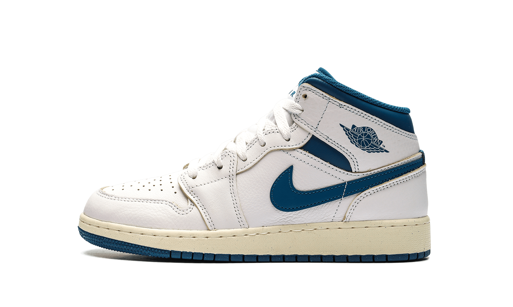 JORDAN GRADE SCHOOL Air Jordan 1 Mid SE GS "INDUSTRIAL BLUE" FN7432 141 ...
