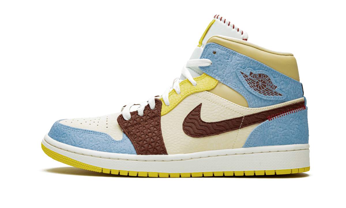 JORDAN MENS Air Jordan 1 Mid SE "Maison Chateau Rouge Fearless" CU2803 ...