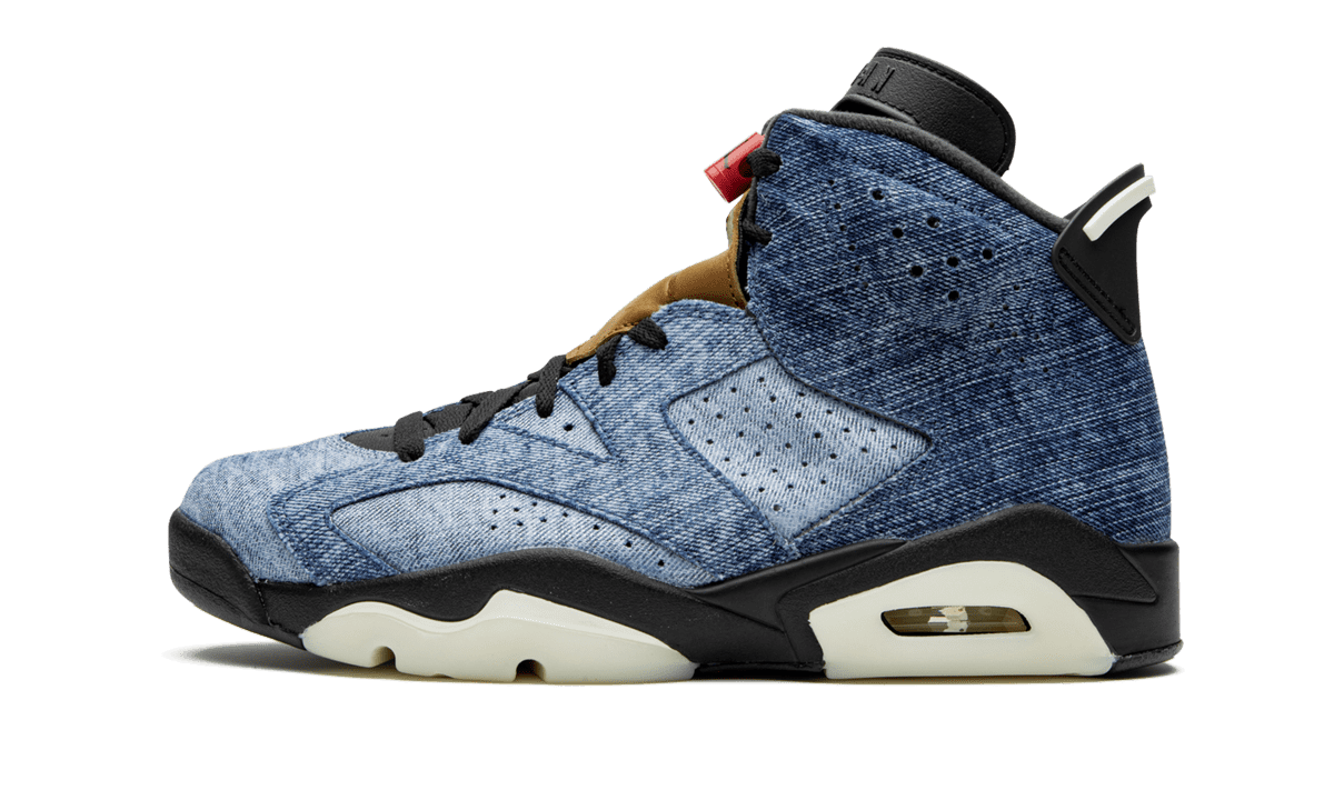 JORDAN MENS Air Jordan 6 "Washed Denim" CT5350 401 CT5350 401 from ...