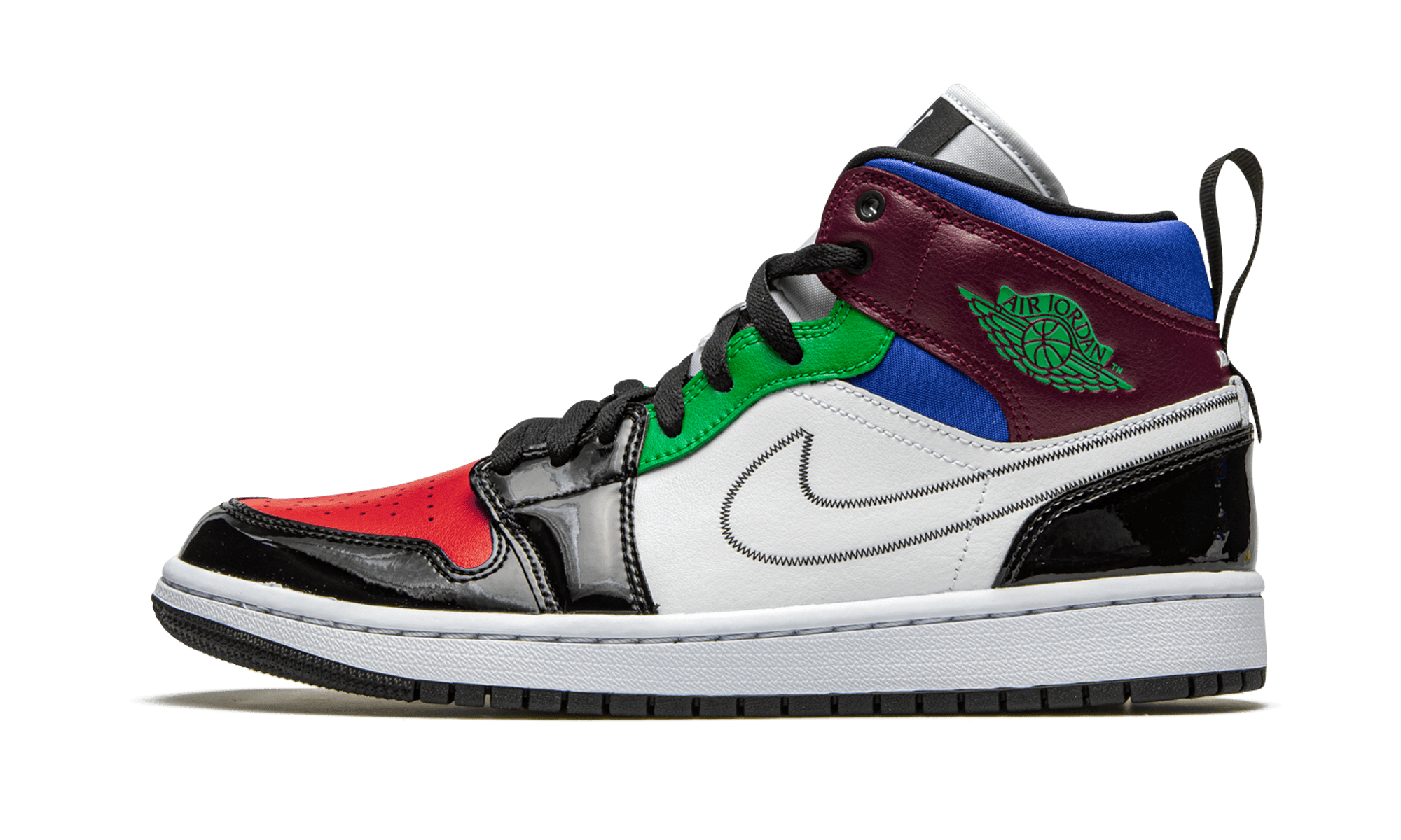 JORDAN WOMENS AIR JORDAN 1 MID SE Womens "Multicolor" DB5454 001 DB5454 ...