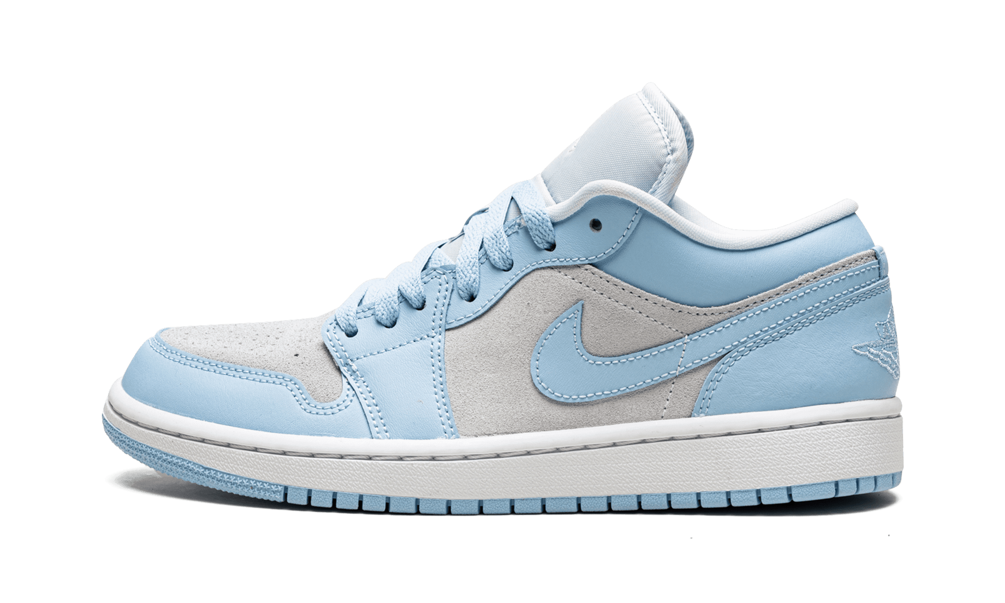 JORDAN WOMENS JORDAN 1 LO Womens "Football Grey Aluminum" DC0774 050 ...