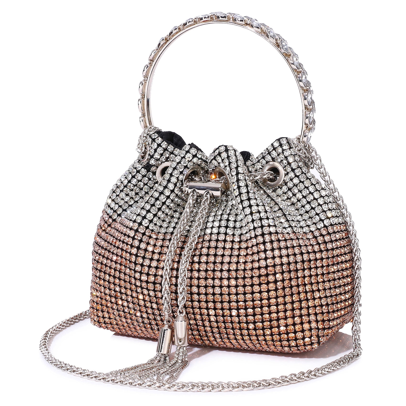 JORDEN KERLAY Luxury Women's Purse - Diamond-Studded Glossy Finish ...