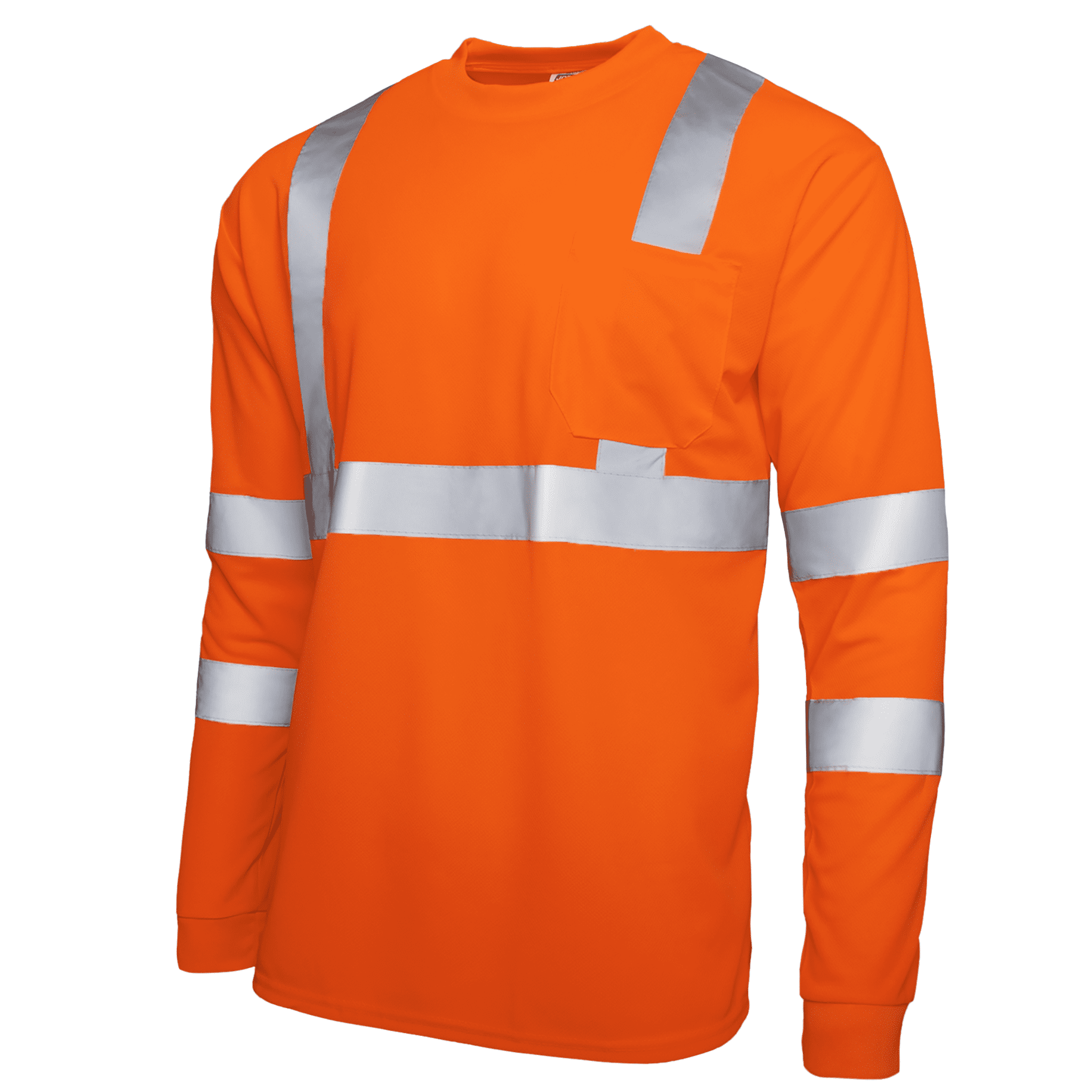 JORESTECH Hi-Vis Long-Sleeved Work Safety T-Shirt, TS-08 (Orange, XL ...