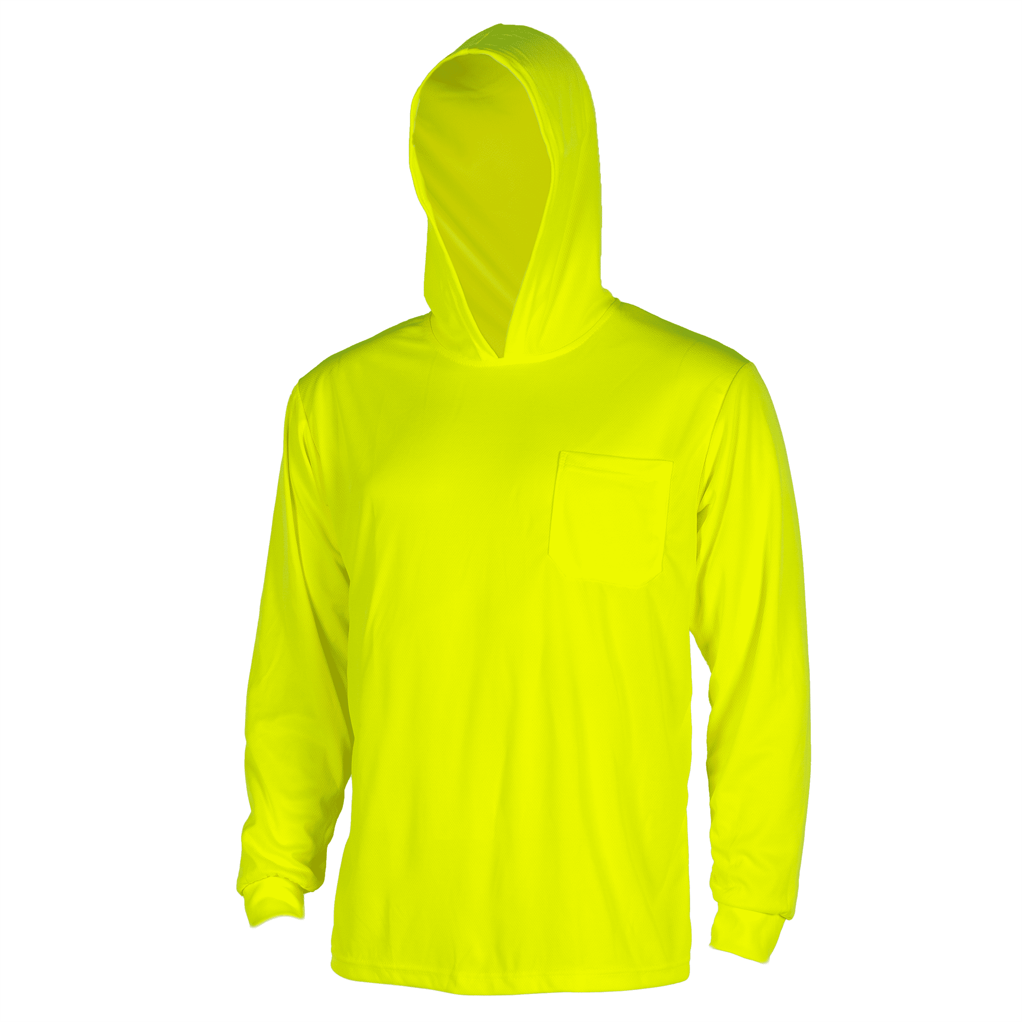 JORESTECH Hi-Vis Long-Sleeved Work Safety T-Shirt with Hoodie, TS-23 ...