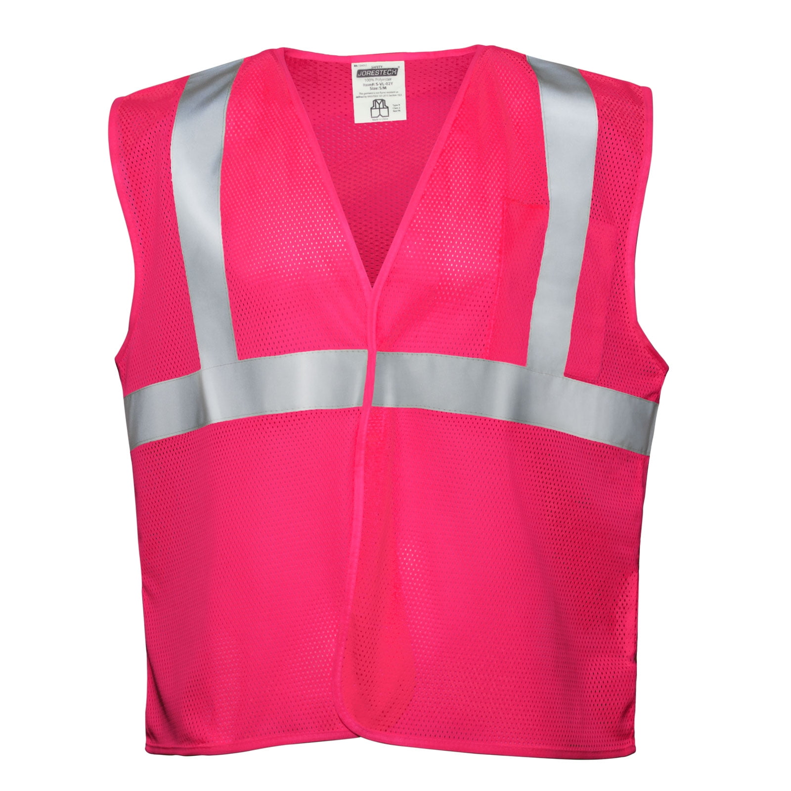 JORESTECH Hi-Vis Reflective Safety Vest, Fluorescent High Visibility ...