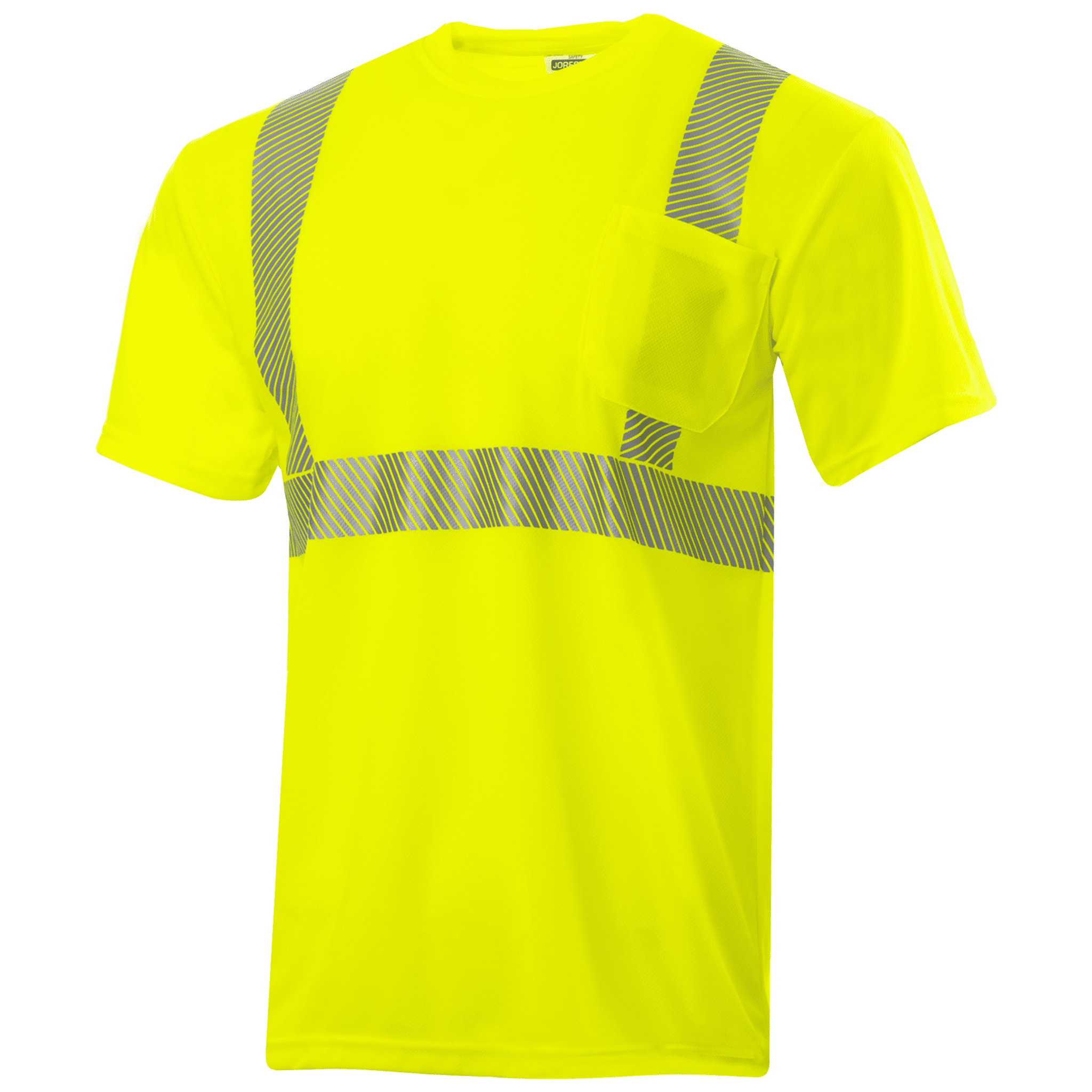 JORESTECH Hi-Vis Short-Sleeved Work Safety T-Shirt, TS-03 (Yellow, L ...