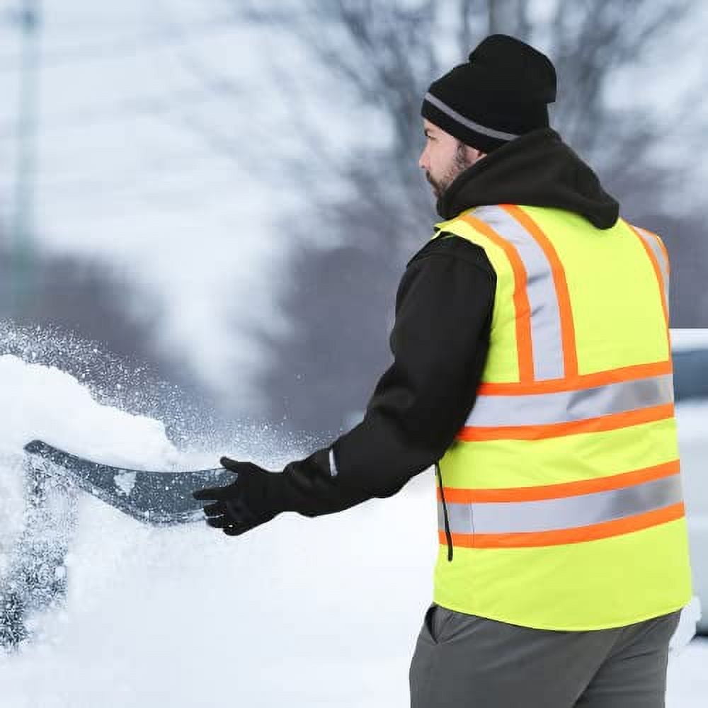 JORESTECH High Visibility Reversible Insulated Safety Vest with ANSI ...