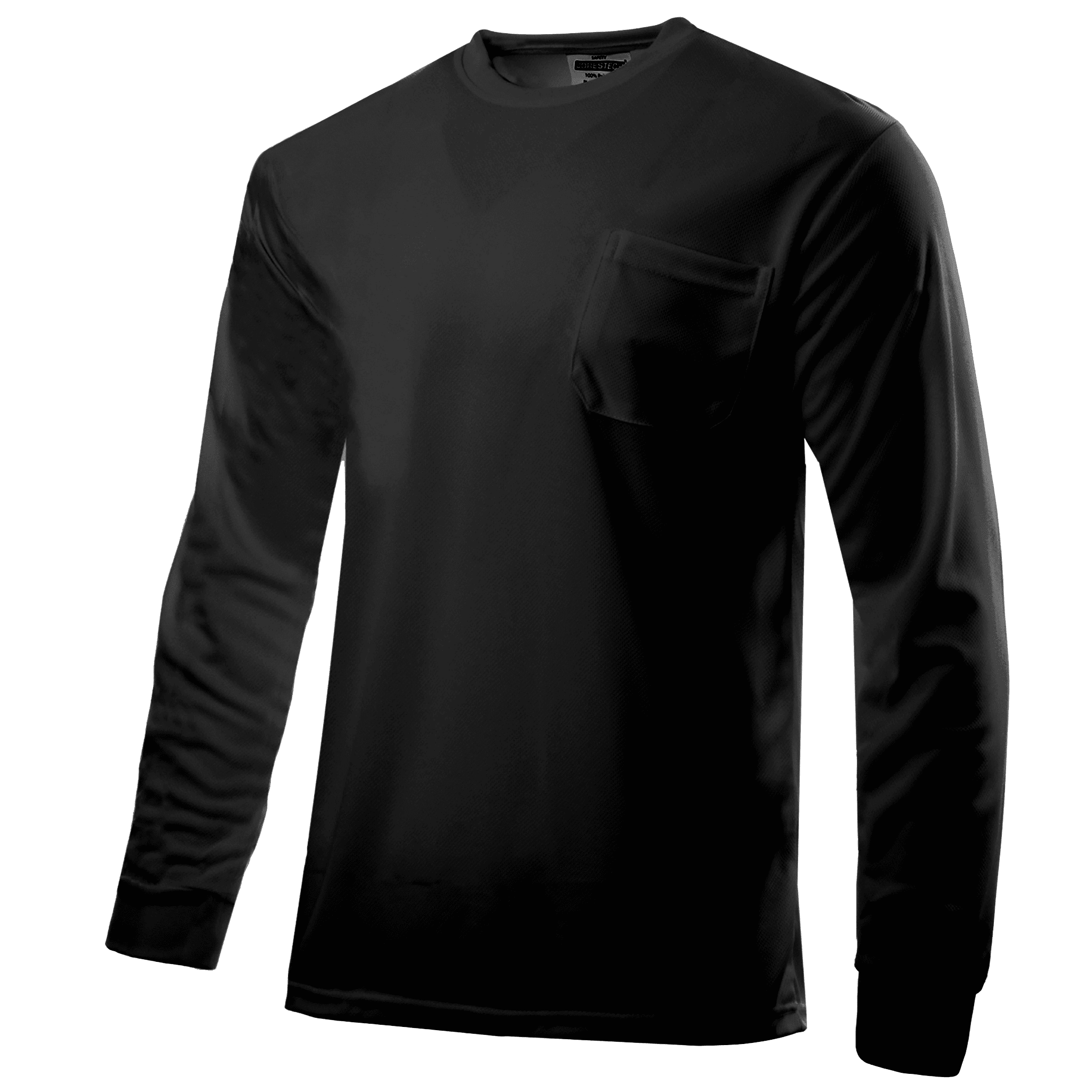 JORESTECH Hi-Vis Long-Sleeved Work Safety T-Shirt, TS-06 (Black, S ...