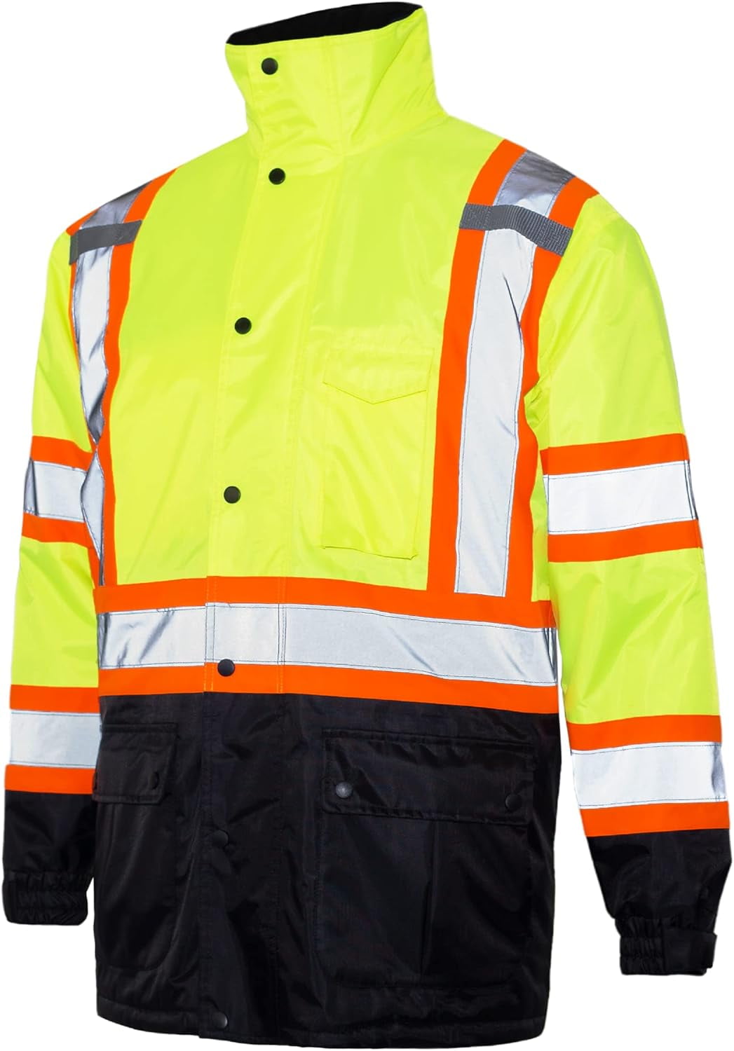JORESTECH Parka Jacket style Hi Vis with contrast reflective tape and X ...