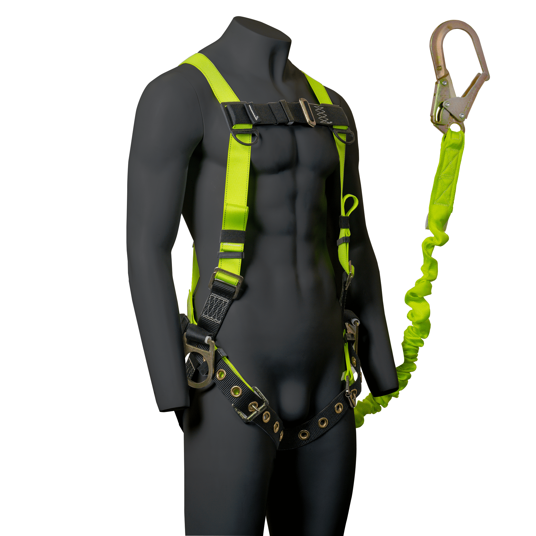 JORESTECH Safety Bundle Full Body Harness with 3 D-Rings, Grommets, and ...