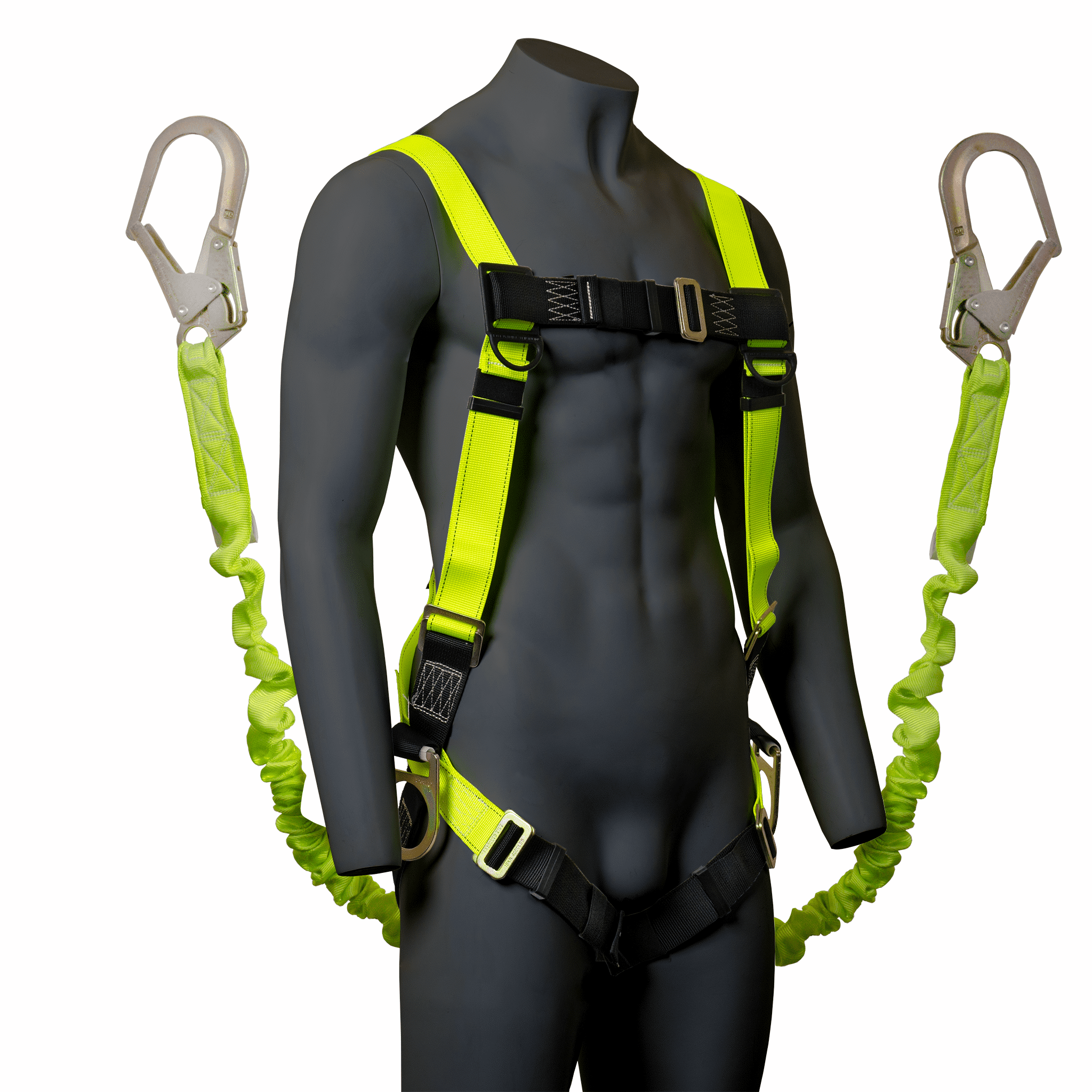 JORESTECH Safety Full Body Harness with 3 D-Rings and 6-Foot Safety ...
