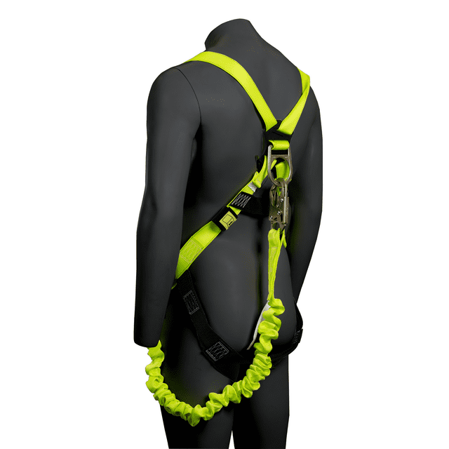 JORESTECH Safety Full Body Harness with 6-Foot Safety Lanyard Fall ...