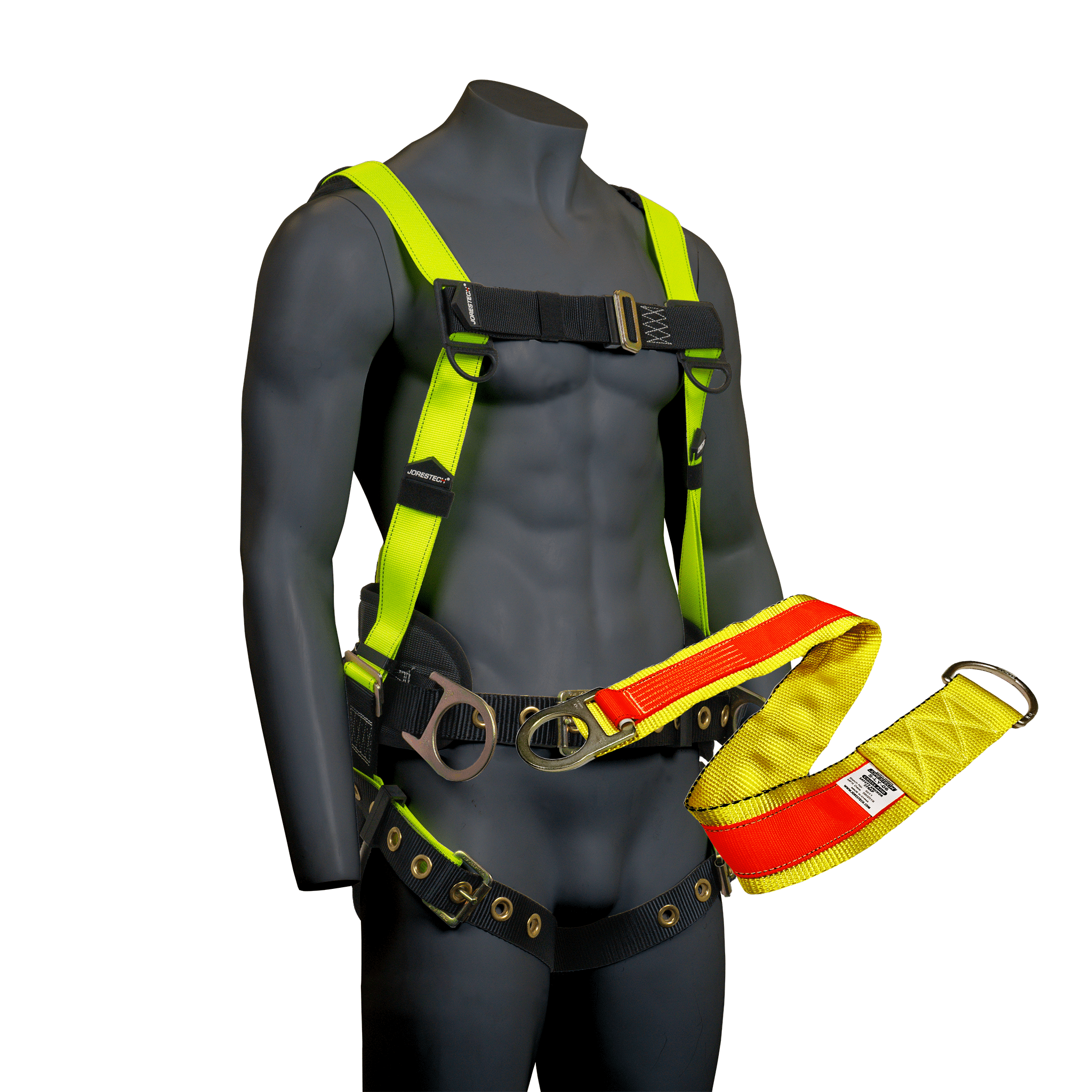 JORESTECH Safety Full Body Harness with Back D-Ring, ANSI, Padding and ...