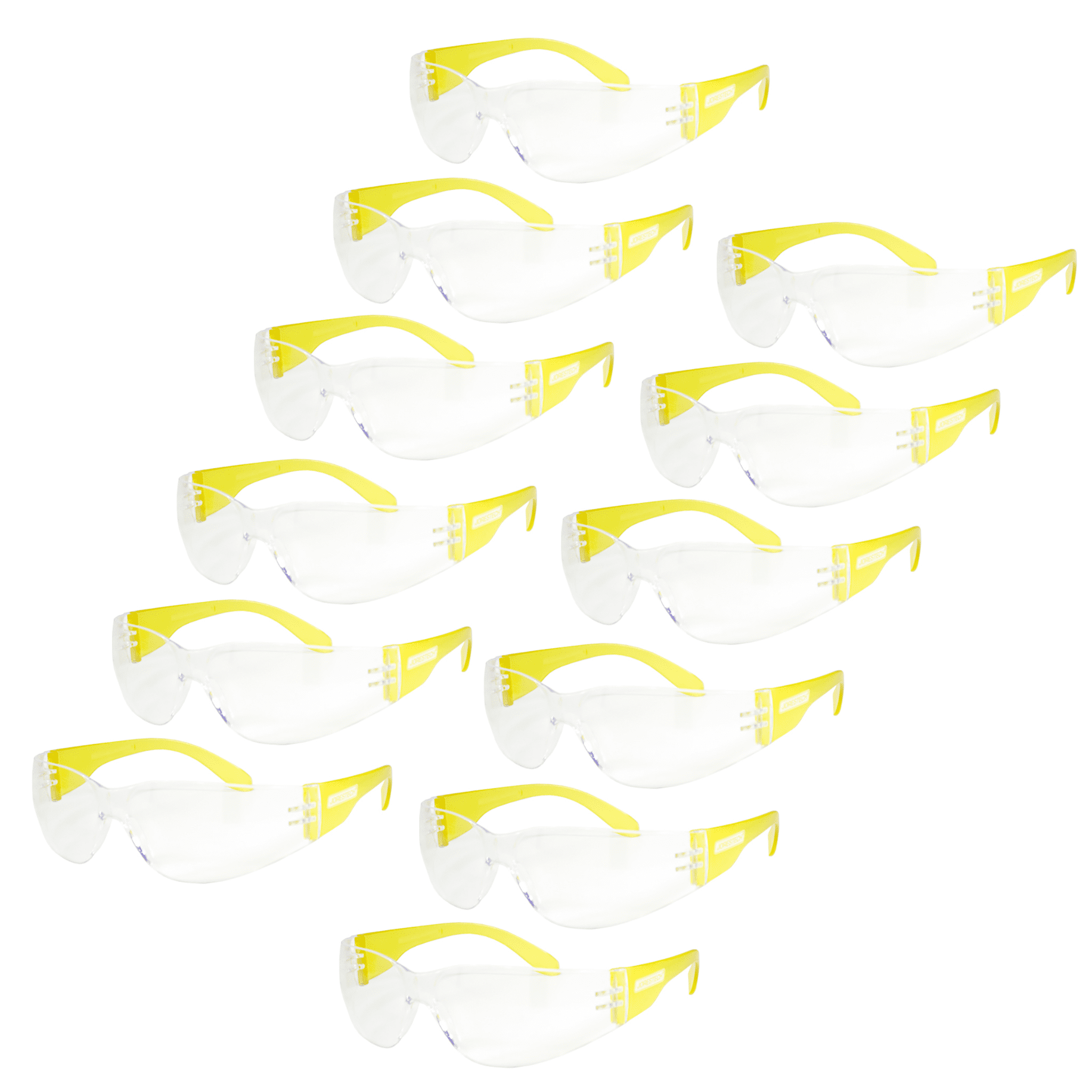 JORESTECH Safety Glasses, LS-260 (Yellow/Clear, 12 Unit) - Walmart.com