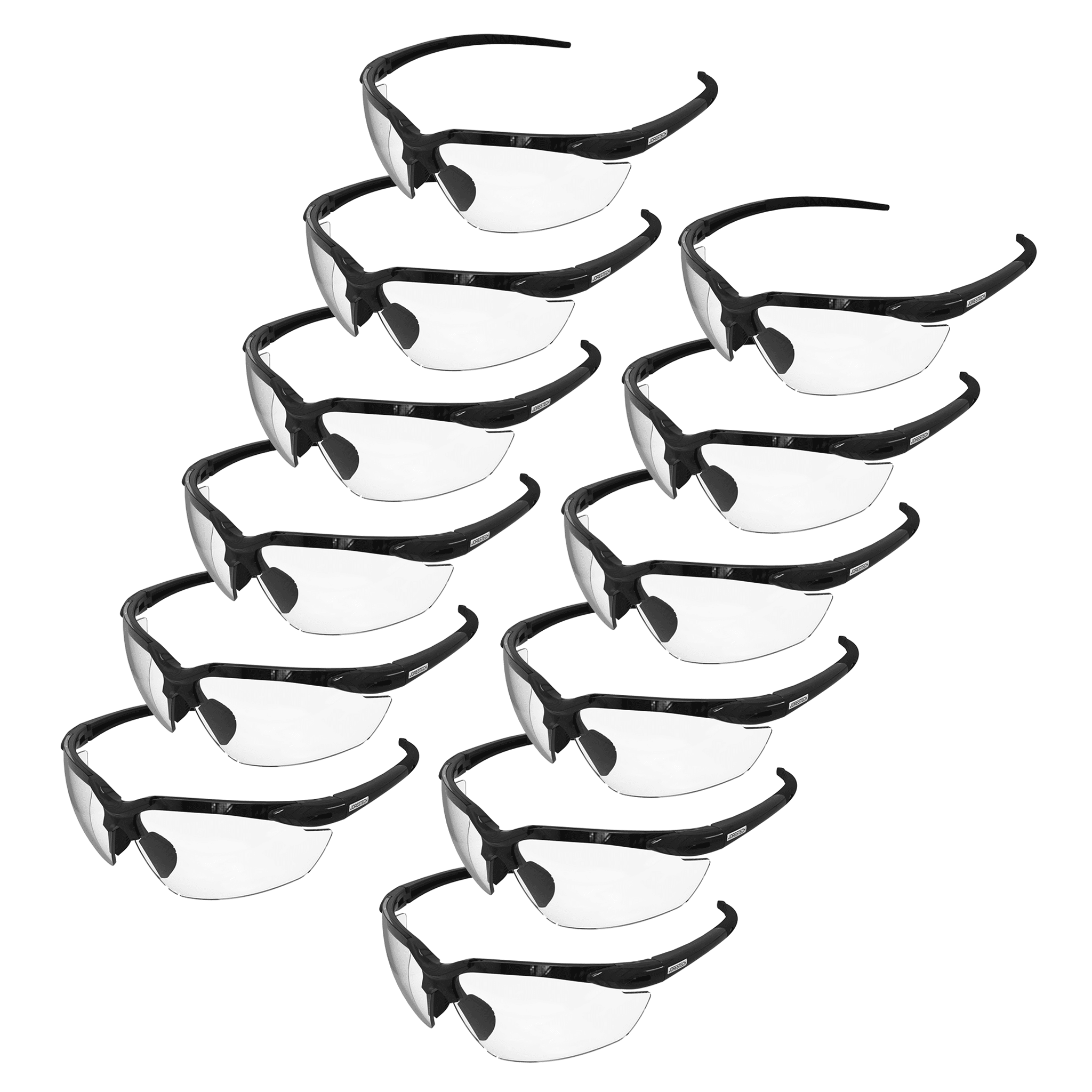 JORESTECH Safety Glasses, LS-352 (Clear/Black, 12 Units) - Walmart.com